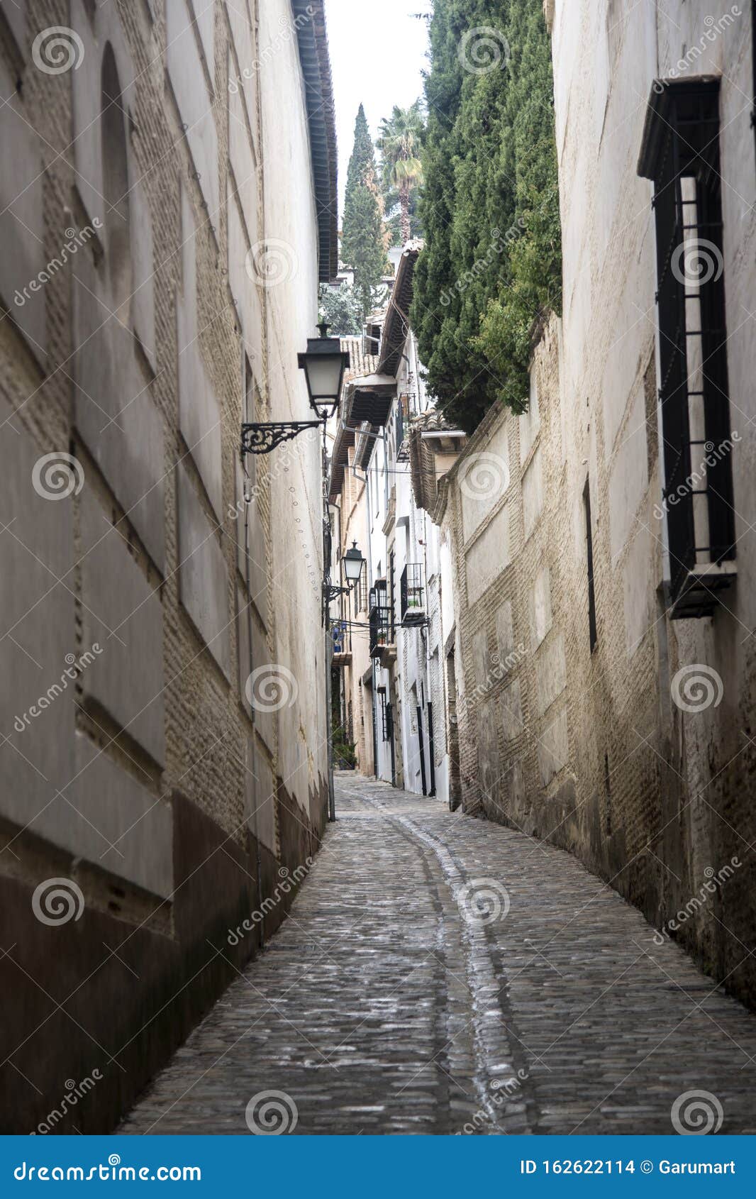 Ancient Streets in the Old Granada, Spain Stock Photo - Image of ...