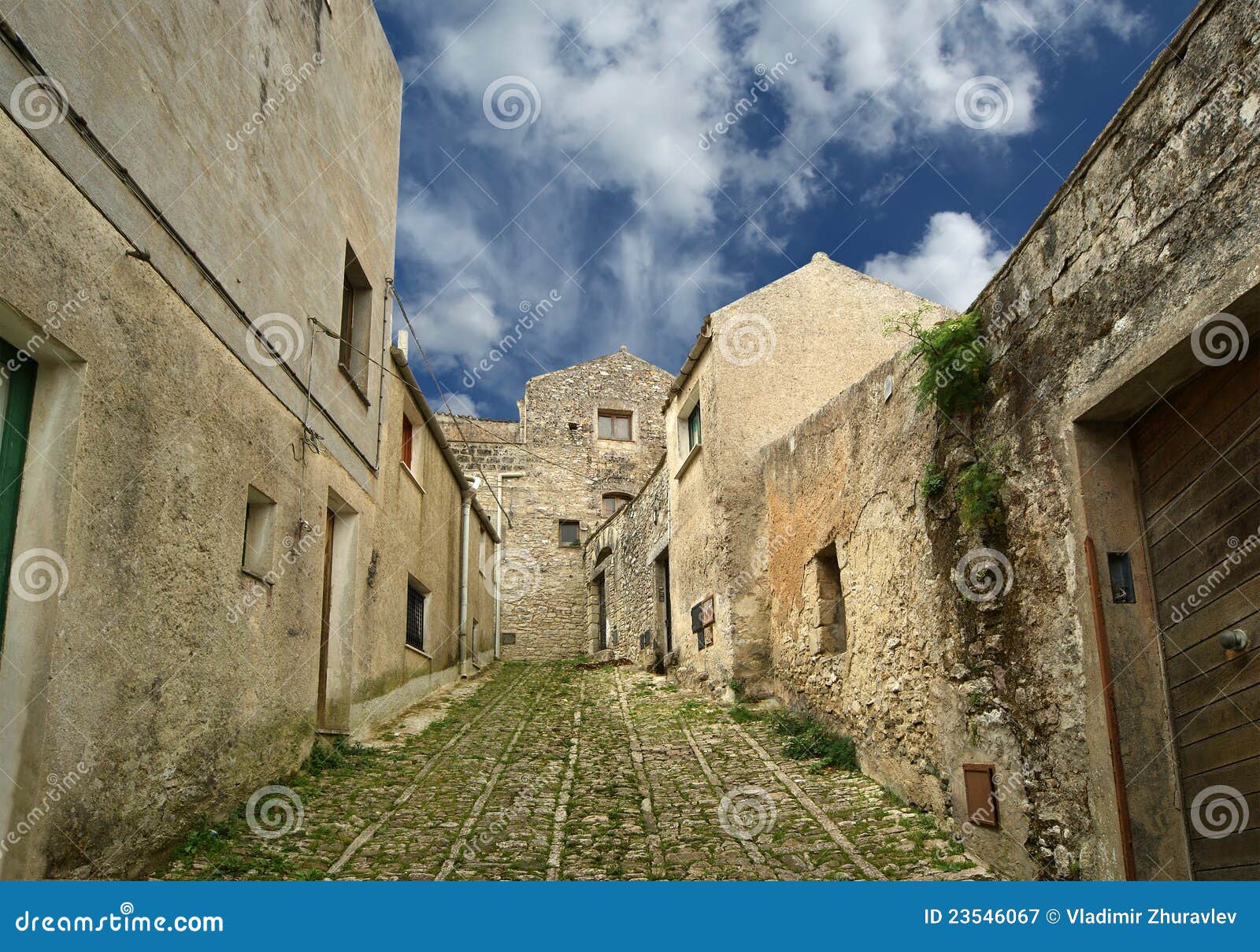 Ancient Streets in Old Italian Style Stock Image - Image of european ...