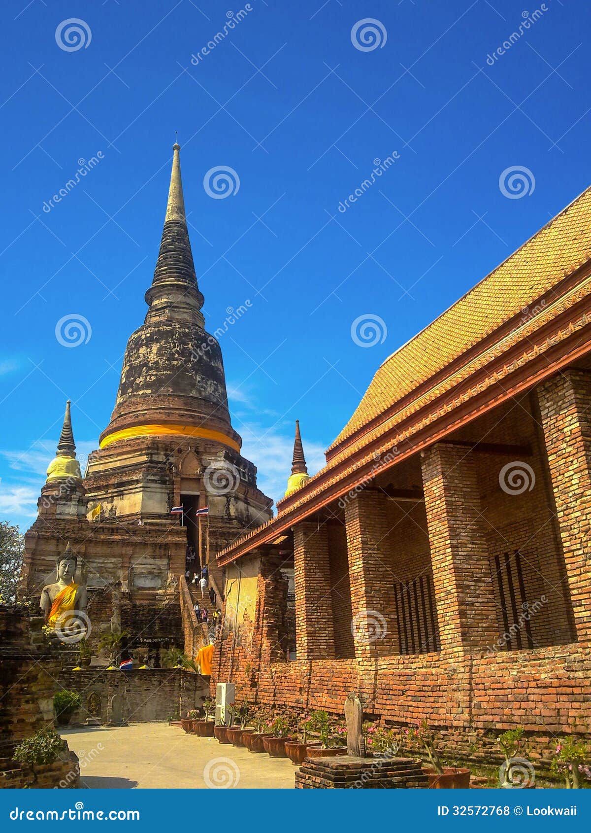 Ancient Structure with Old Pagodas Stock Photo - Image of buddha ...