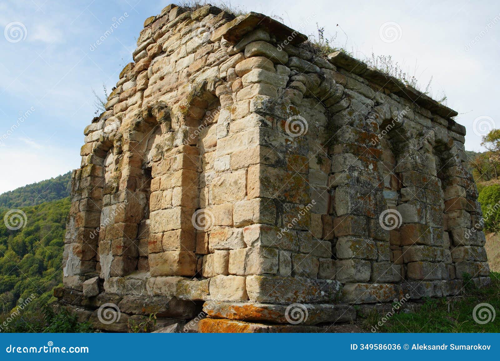 The Ancient Structure of the Temple of the 18th Century Stock Photo ...