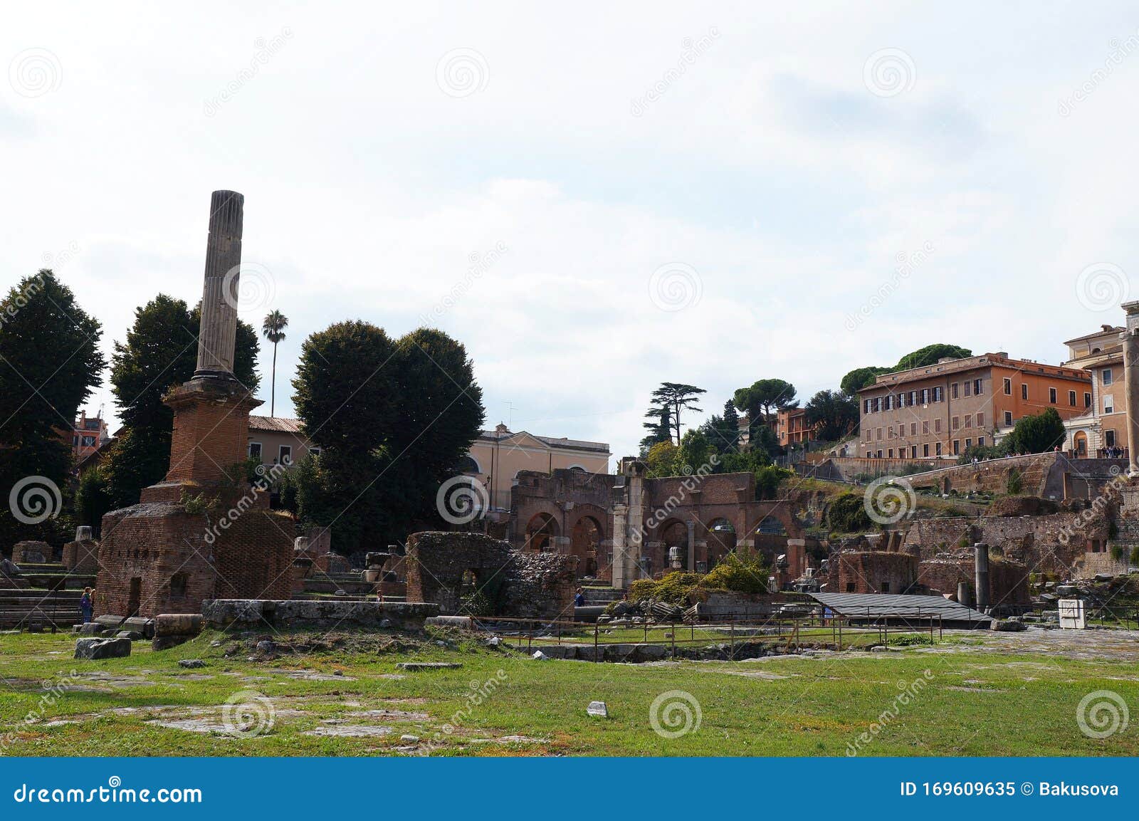 Ancient Structures of the Roman Forum Stock Image - Image of antiquity ...