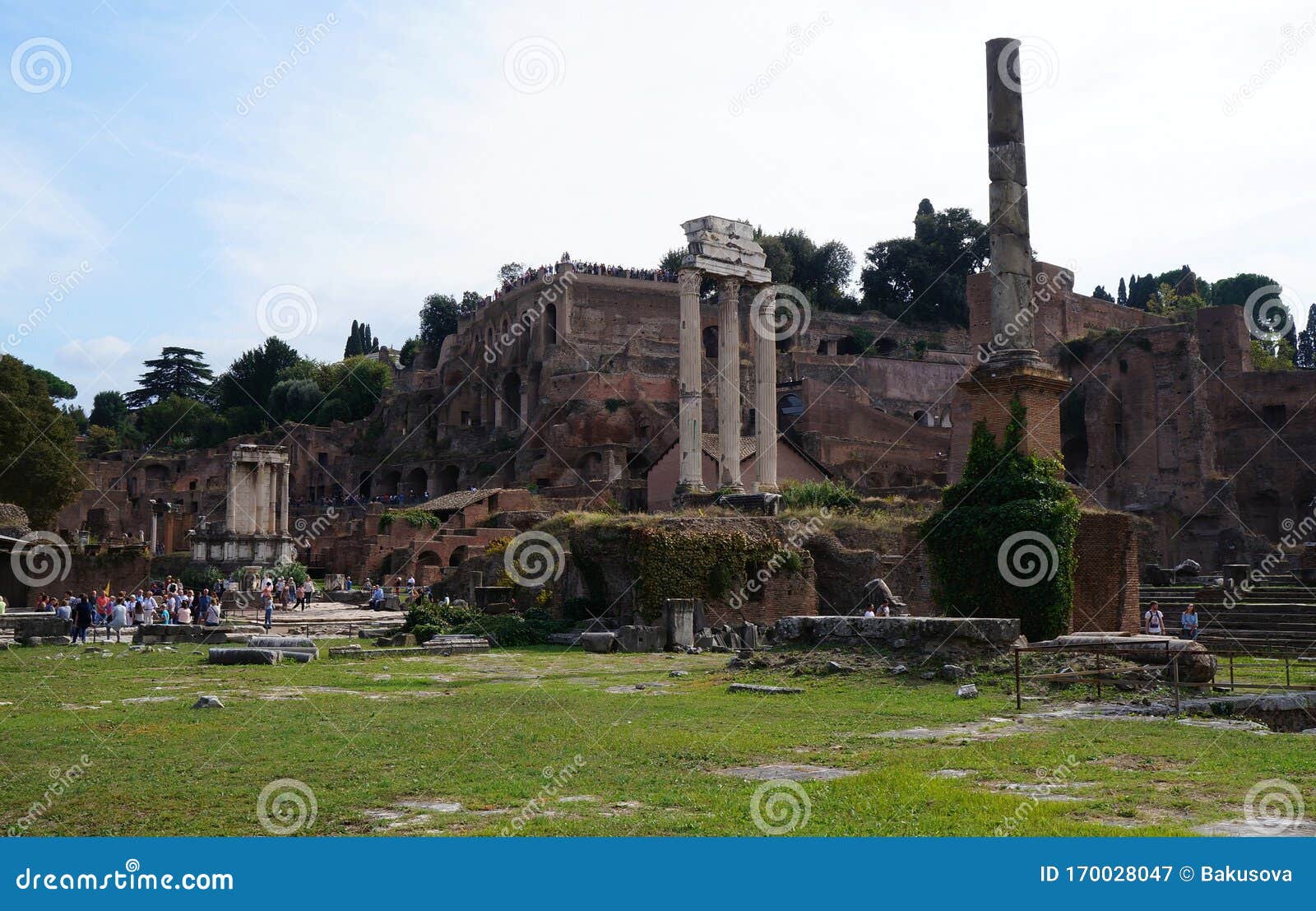Ancient Structures of the Roman Forum Stock Image - Image of museum ...