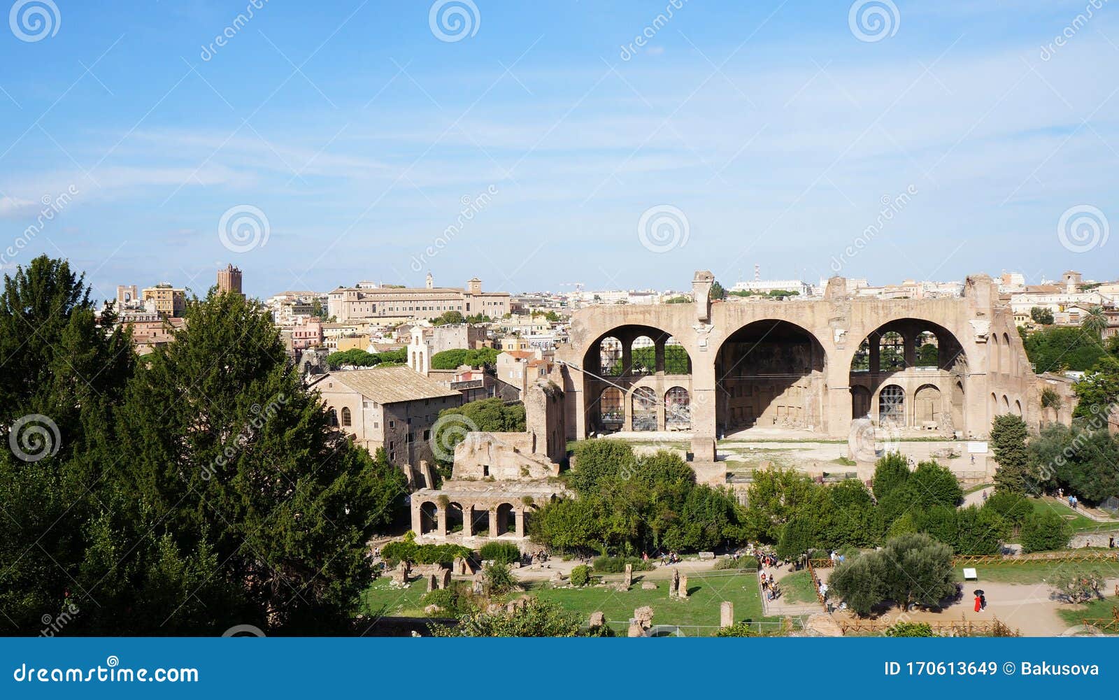 Ancient Structures of the Roman Forum Stock Image - Image of ancient ...