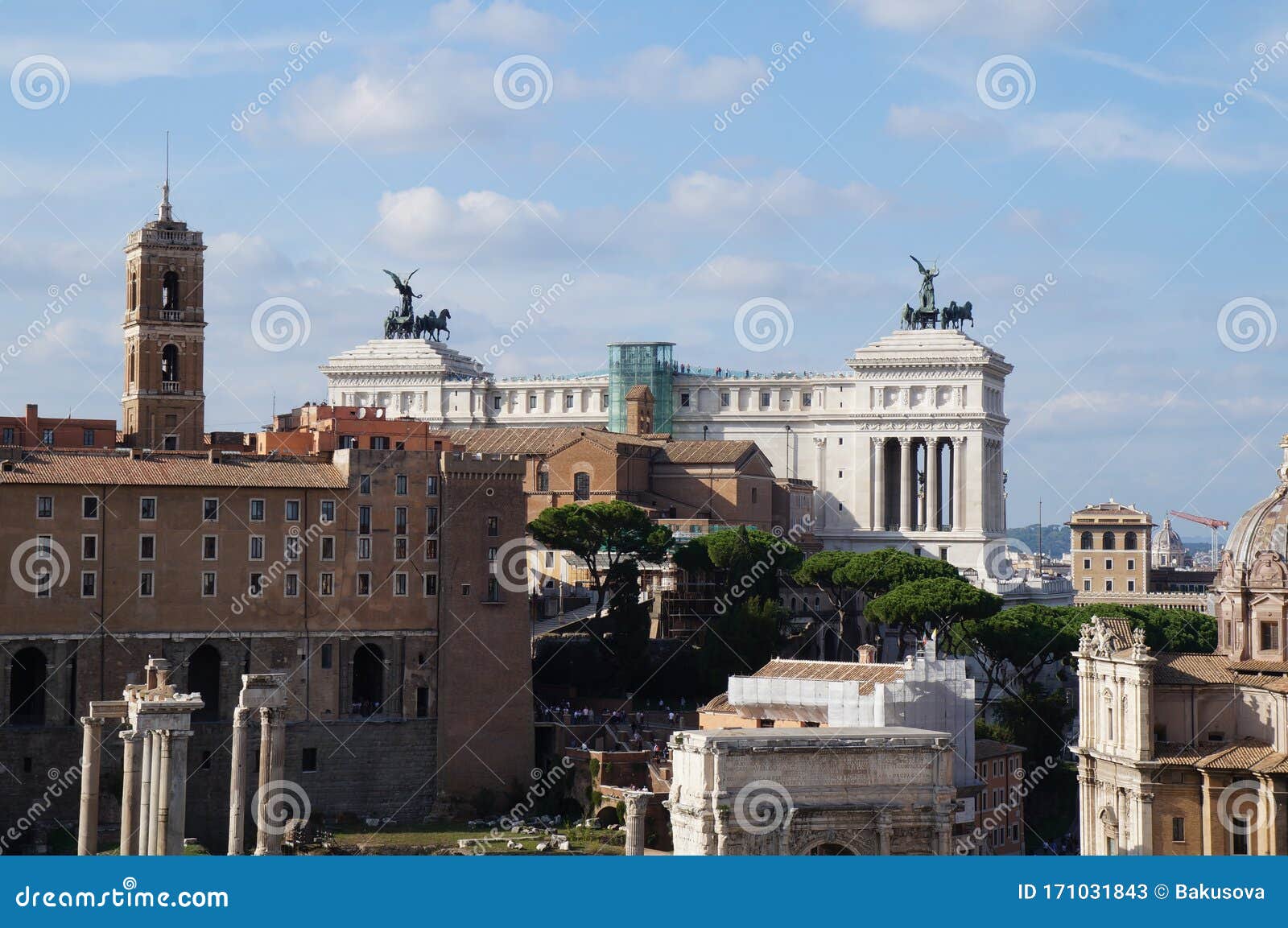 Ancient Structures of the Roman Forum Stock Image - Image of ancient ...
