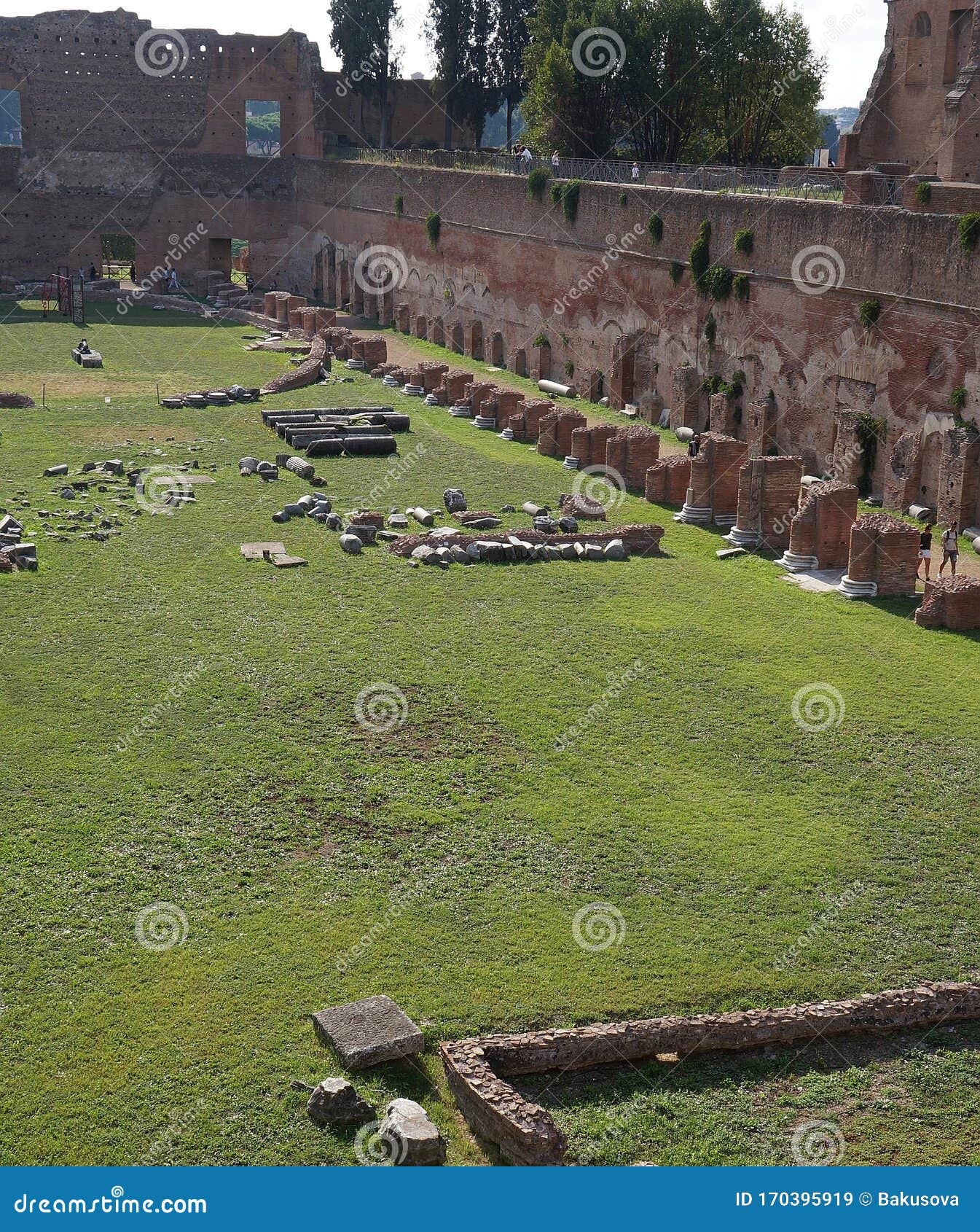 Ancient Structures of the Roman Forum Stock Image - Image of museum ...