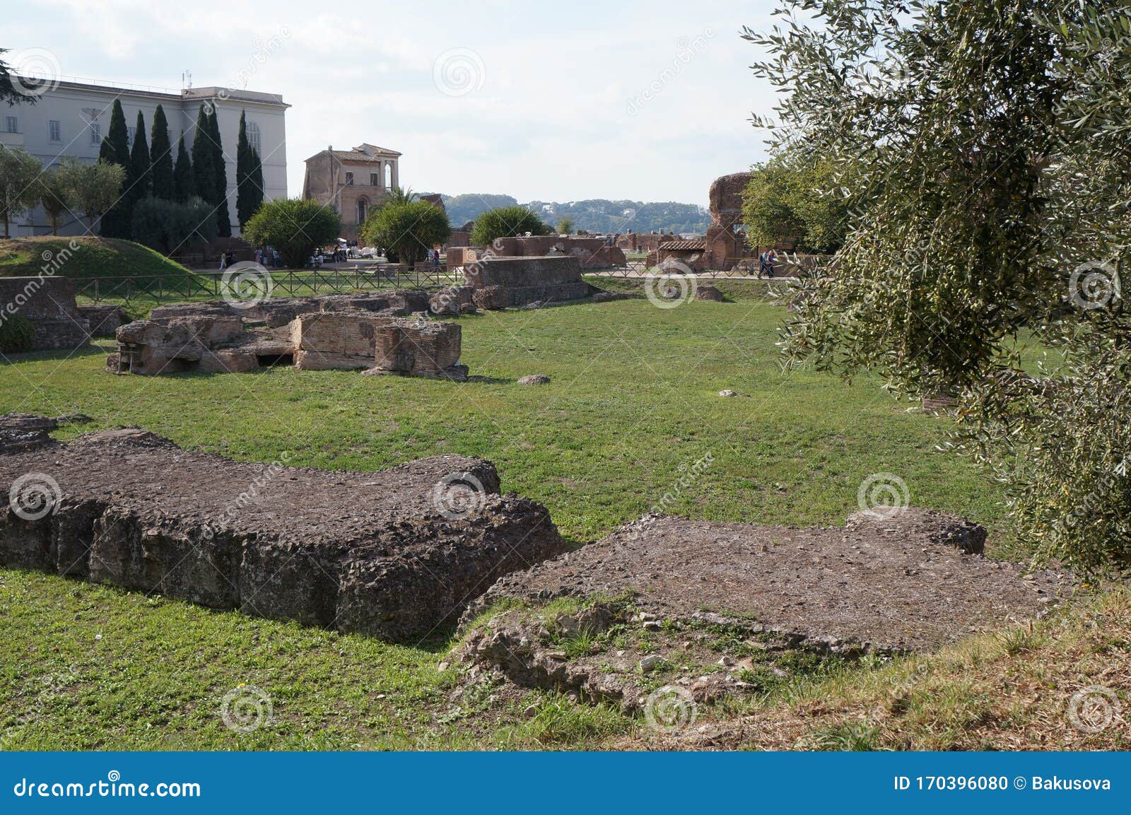 Ancient Structures of the Roman Forum Stock Photo - Image of landmark ...