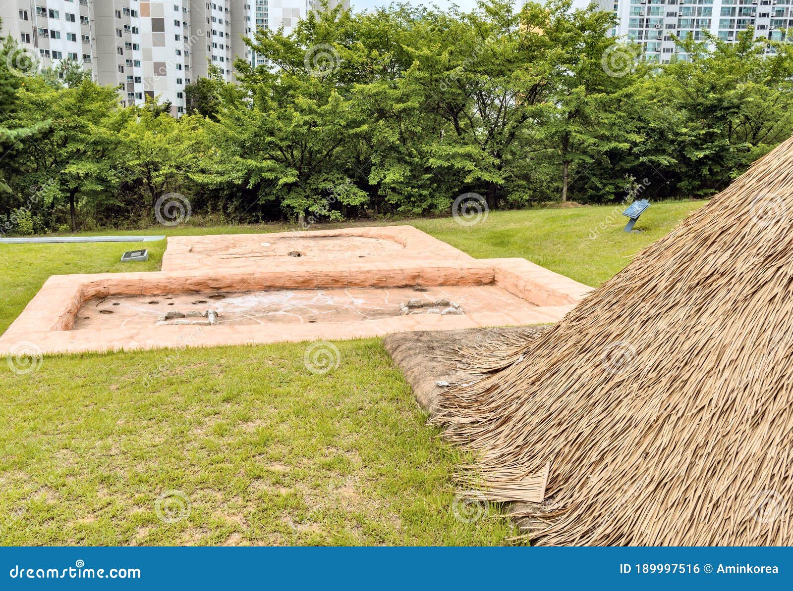 Ancient Structures Unearthed in Prehistoric Archeological Site Stock ...