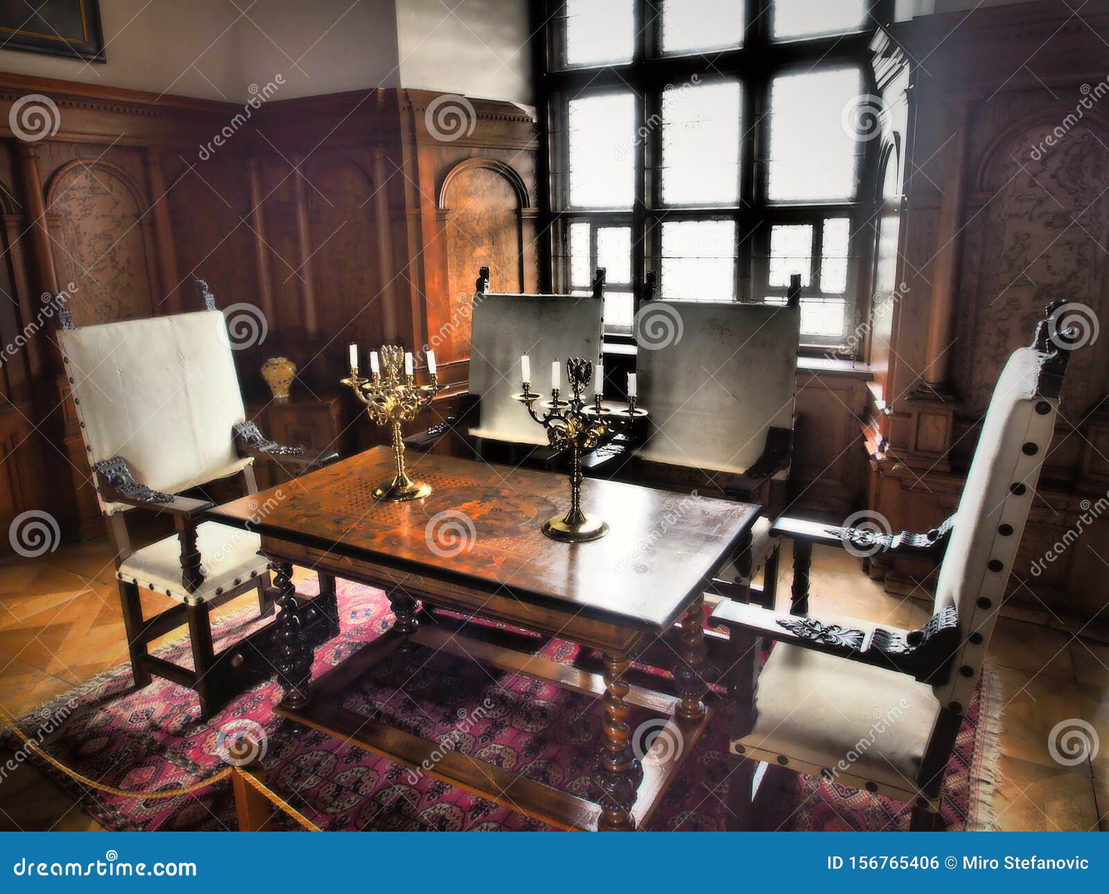 Ancient Study, when the Table is Nicely Decorated and Everything in ...