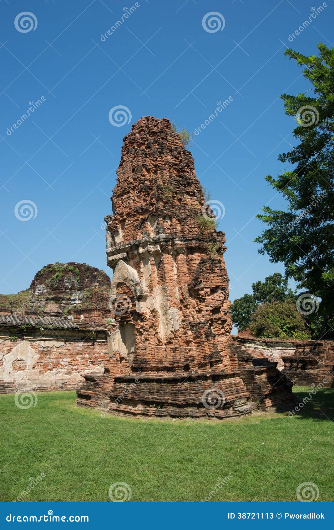 Ancient stupa stock image. Image of towers, brick, body - 38721113