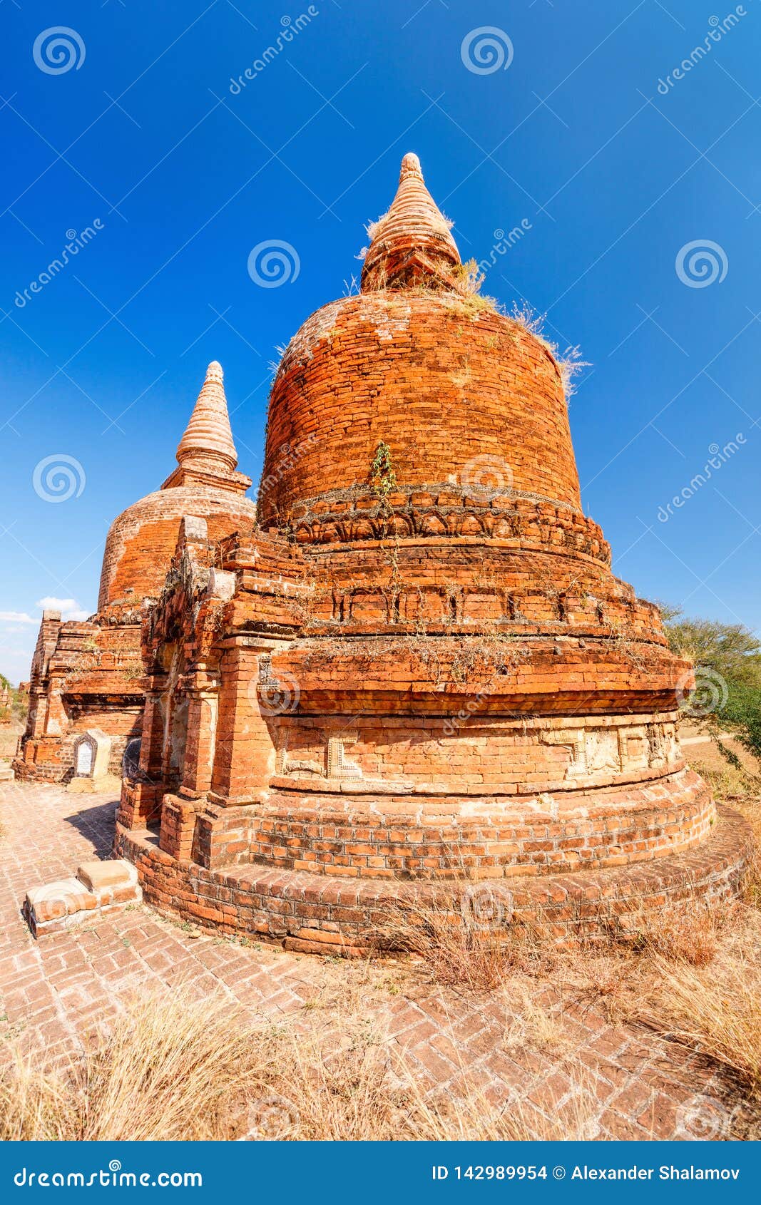 An Ancient Stupa Ruin In The Medirigiriya Vatadage In Sri Lanka Stock ...
