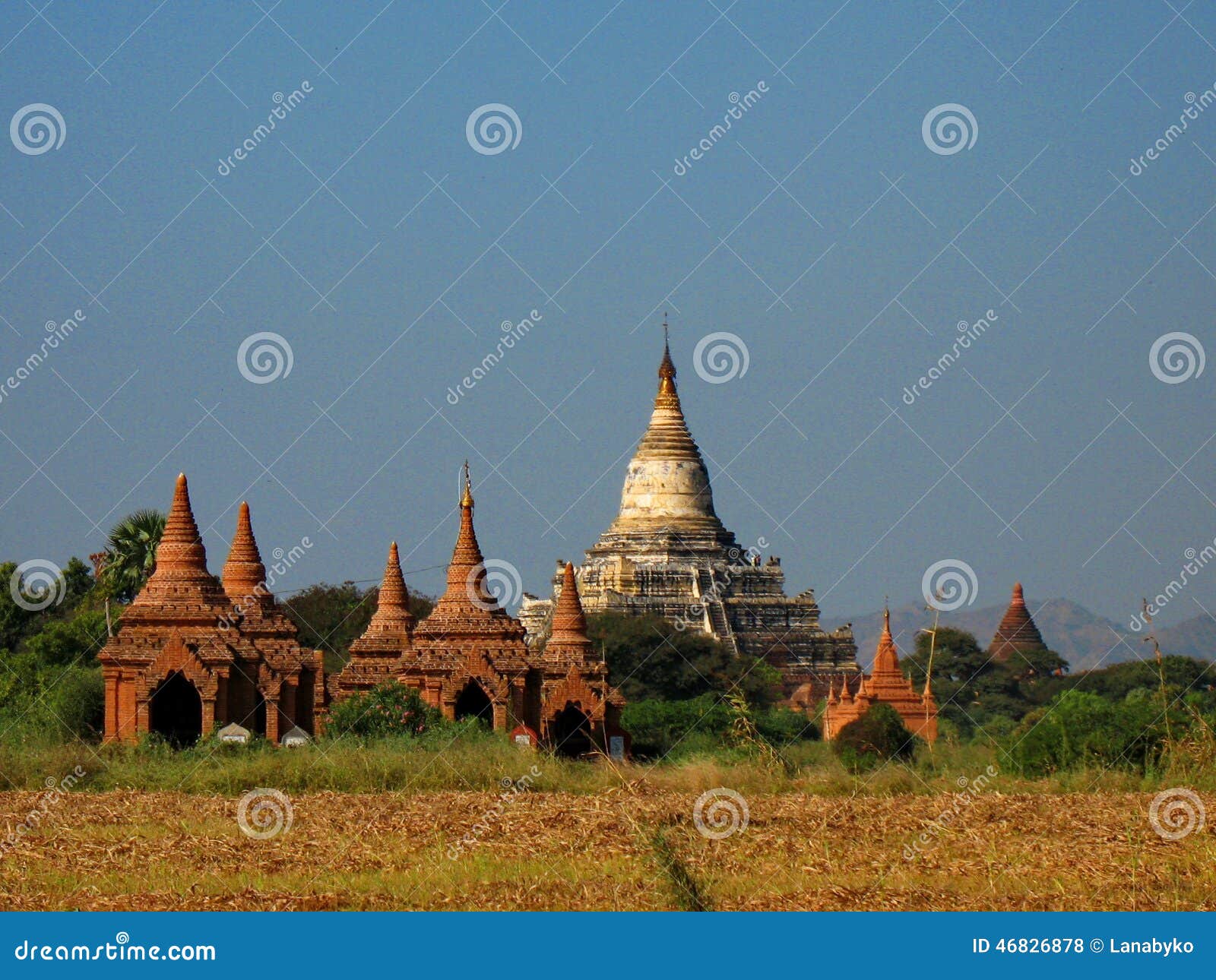 The Ancient Stupas in Bagan Editorial Stock Photo - Image of pagoda ...