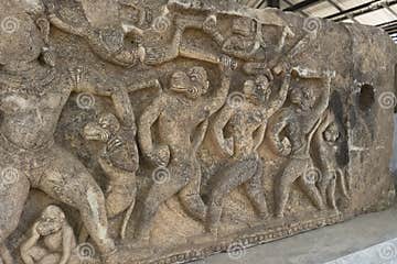 Ancient Sumerian Stone Carving on Wall Stock Image - Image of sibling ...