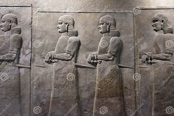 Ancient Sumerian Stone Carving on Wall Stock Photo - Image of carved ...