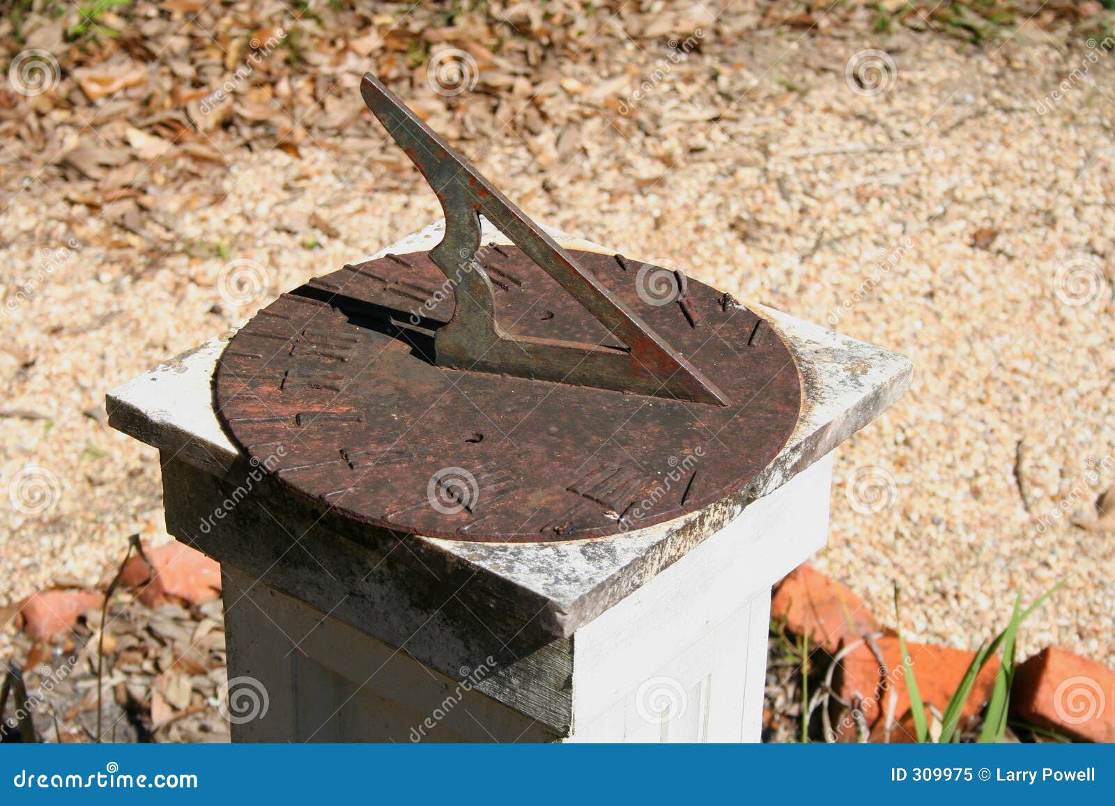 Ancient sun dial stock image. Image of watch, restored - 309975