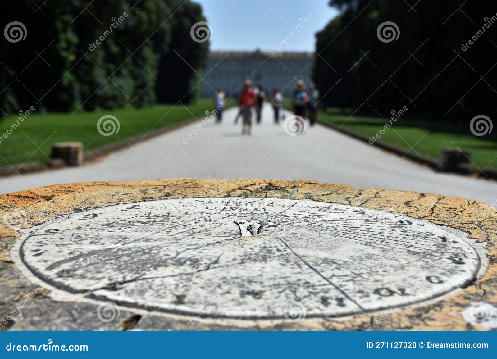Ancient Sundial, In An Italian Park. Royalty-Free Stock Image ...