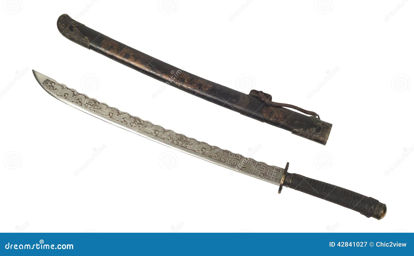 Ancient sword and sheath stock image. Image of gain, dare - 42841027