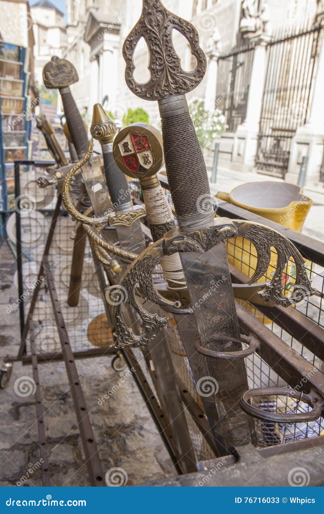 Ancient Swords Toledo, Spain Stock Image - Image of medieval, object ...