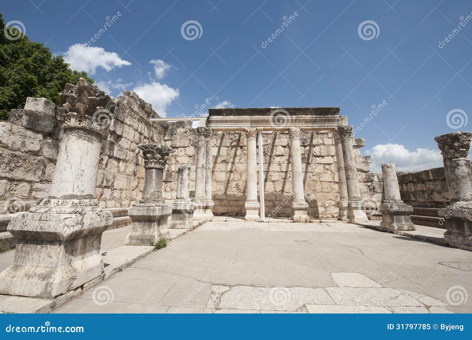 Ancient synagogue ruins stock image. Image of holy, pray - 31797785