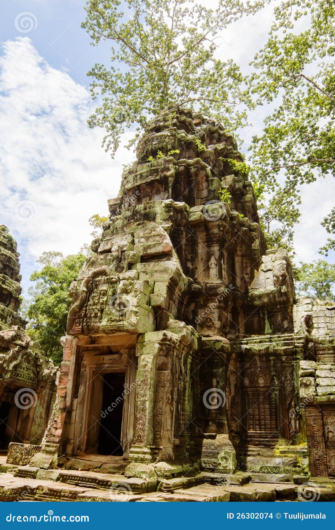 Ancient Ta Prohm Temple stock photo. Image of prohm, historic - 26302074