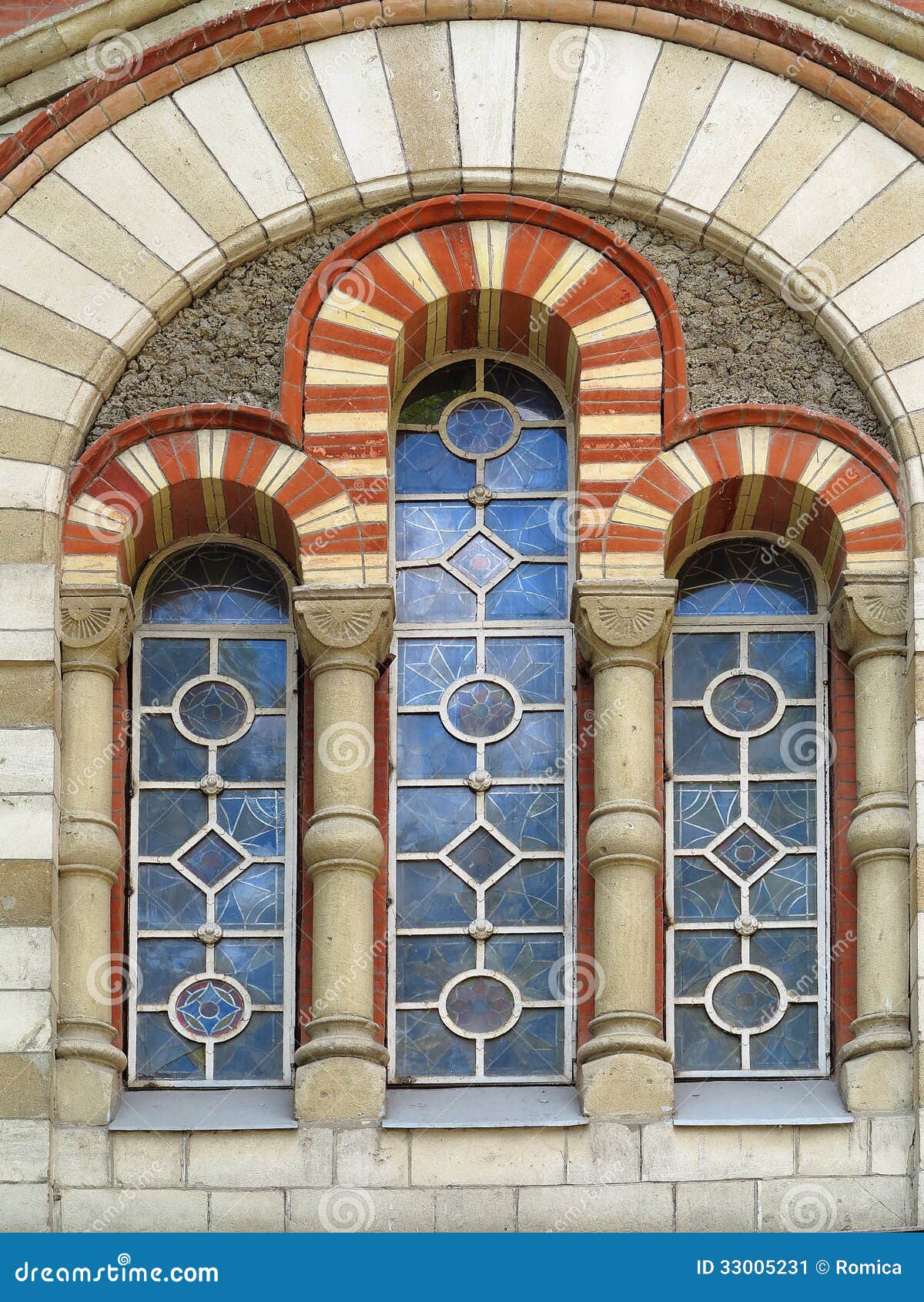 Ancient Tall Gothic Stained Glass Window Stock Image - Image of gothic ...