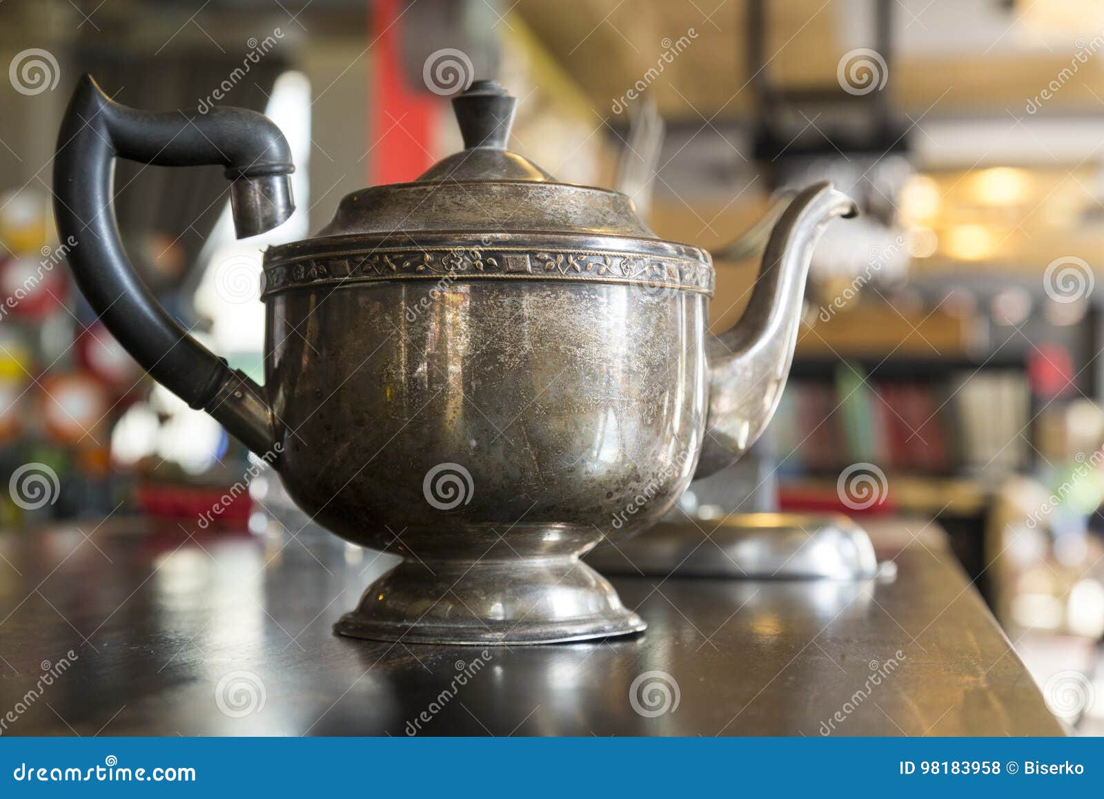 Ancient tea pot stock photo. Image of decorated, east - 98183958