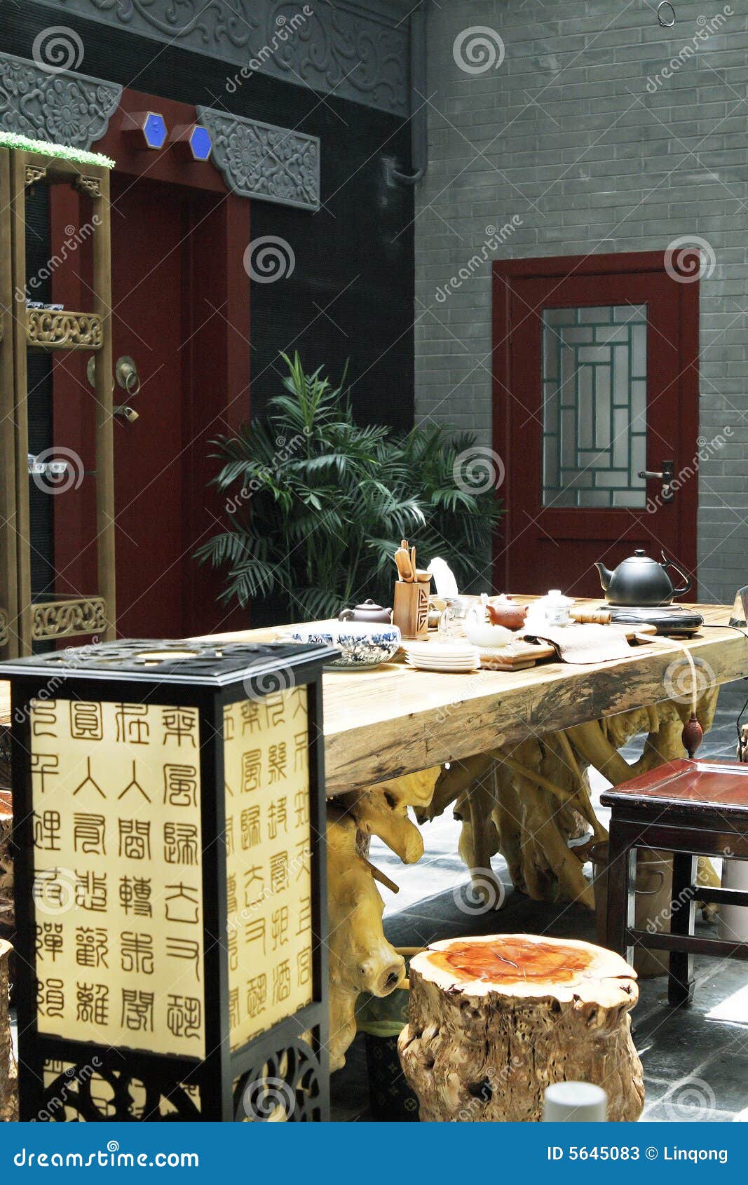 Ancient teahouse of China. stock image. Image of style - 5645083