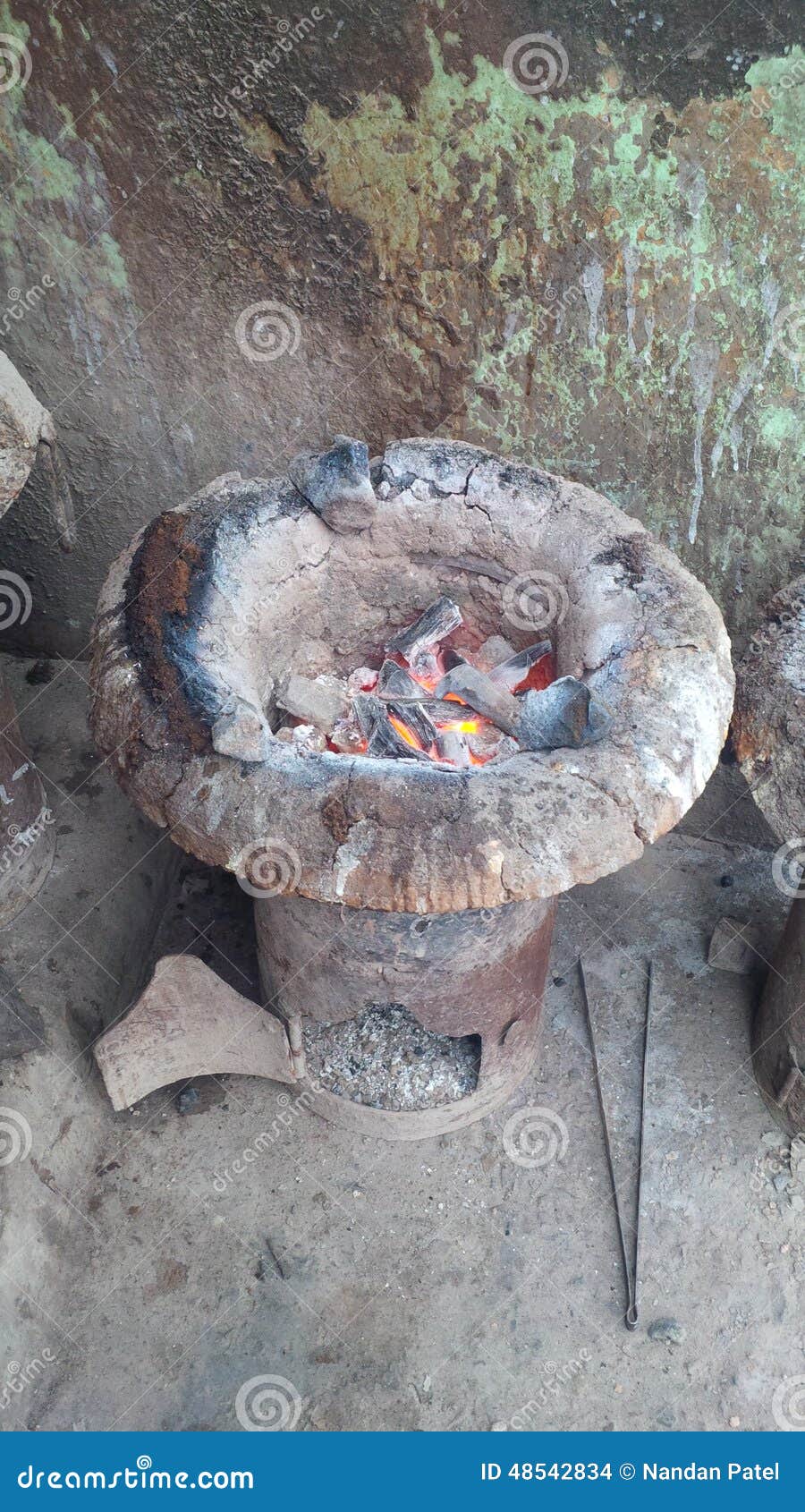 Ancient Technique of Cooking in a Pot Stock Photo - Image of ancient ...