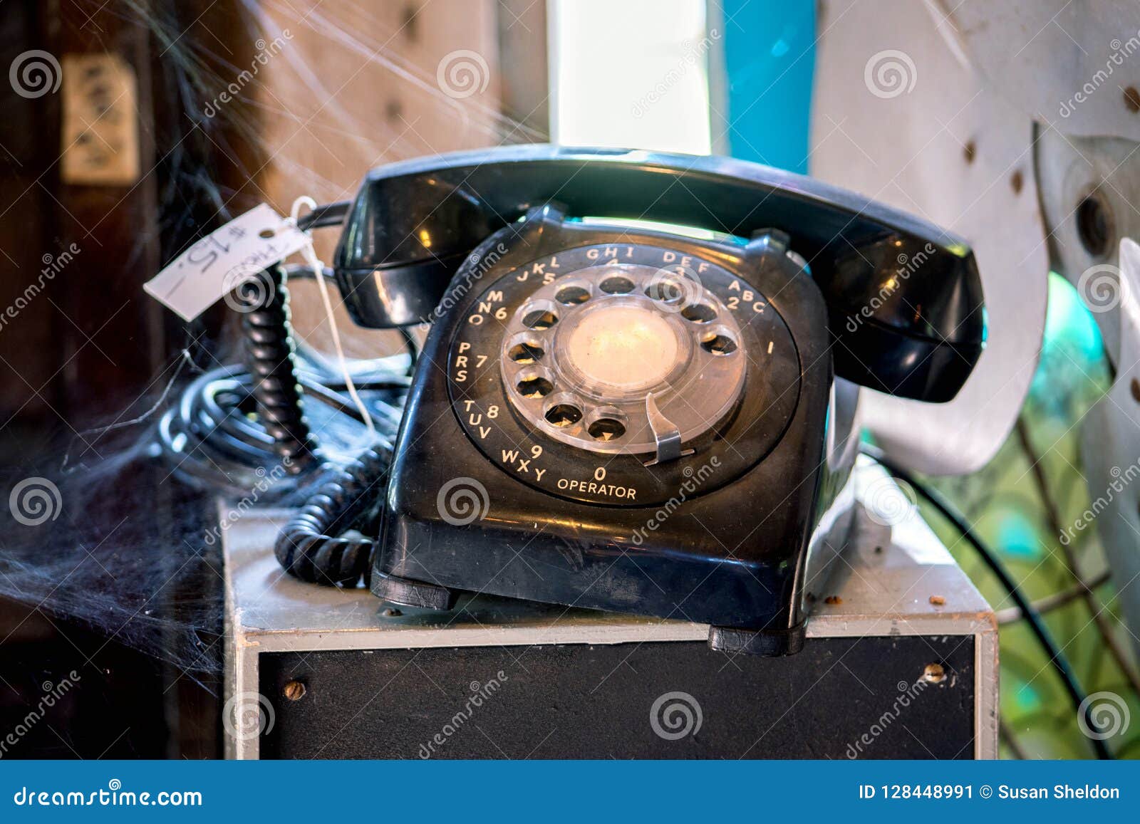 Ancient Technology, a Rotary Dial Telephone Stock Image - Image of ...