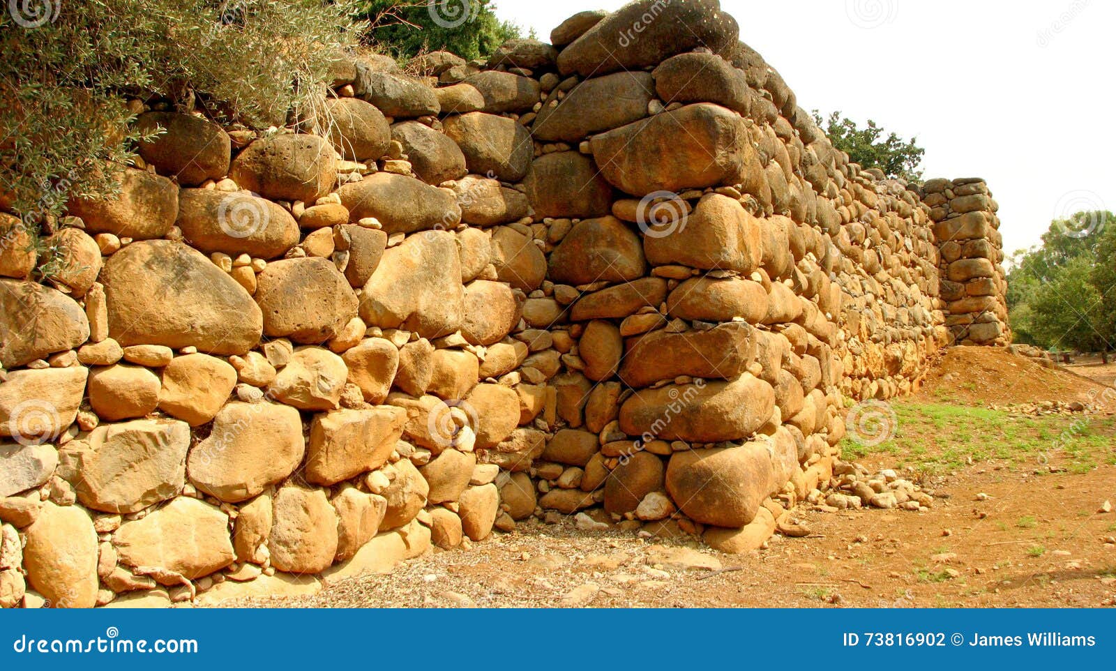 Ancient Tel Dan Wall stock photo. Image of cultures, looking - 73816902