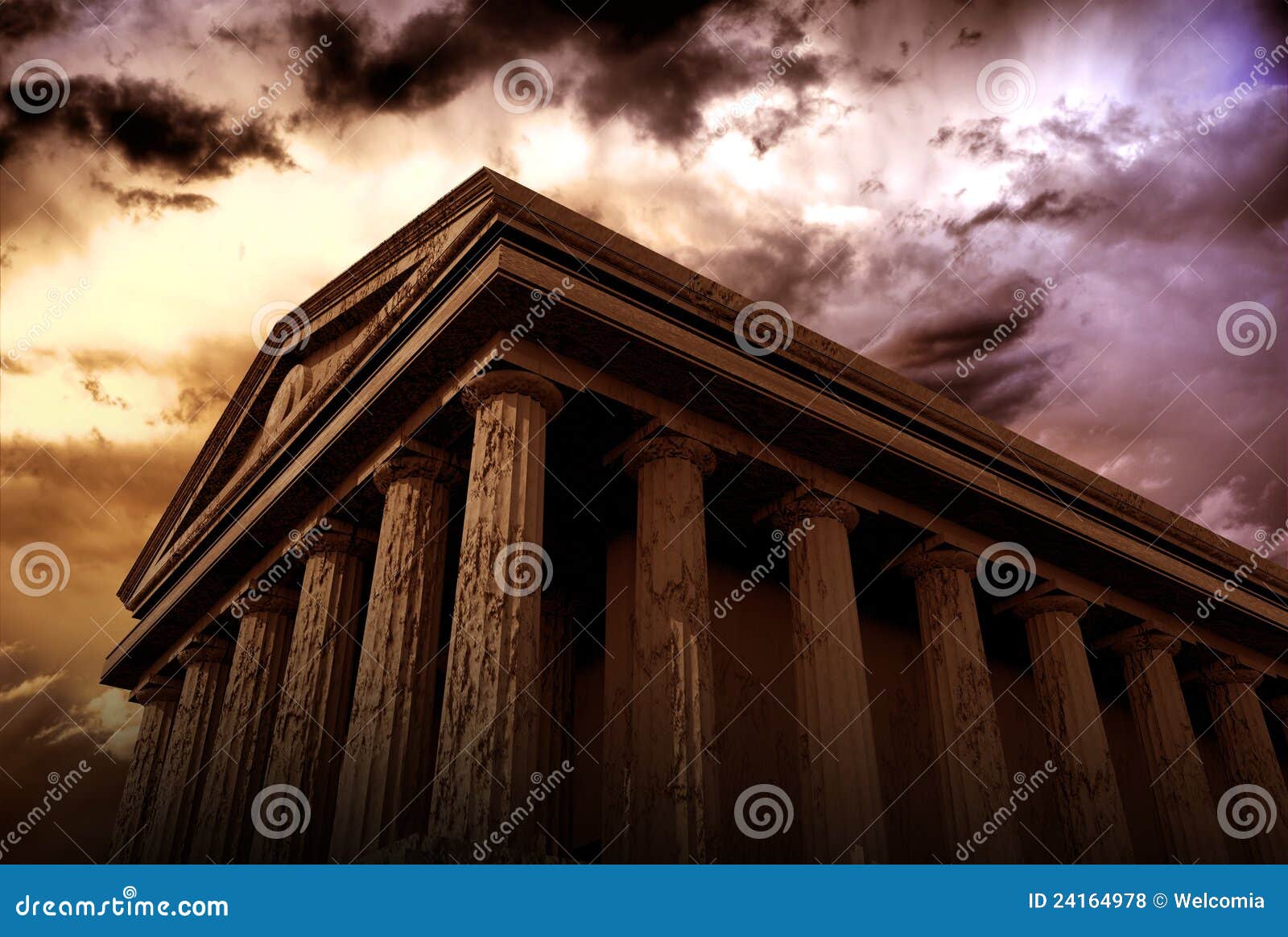 Ancient Temple stock illustration. Illustration of archeology - 24164978