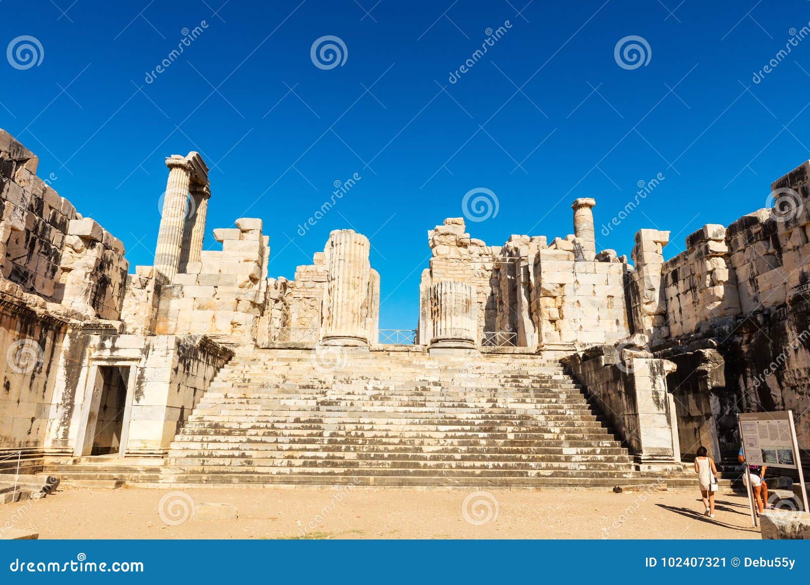 Ruins of the Apollo Temple in Didyma, Turkey. Editorial Photo - Image ...