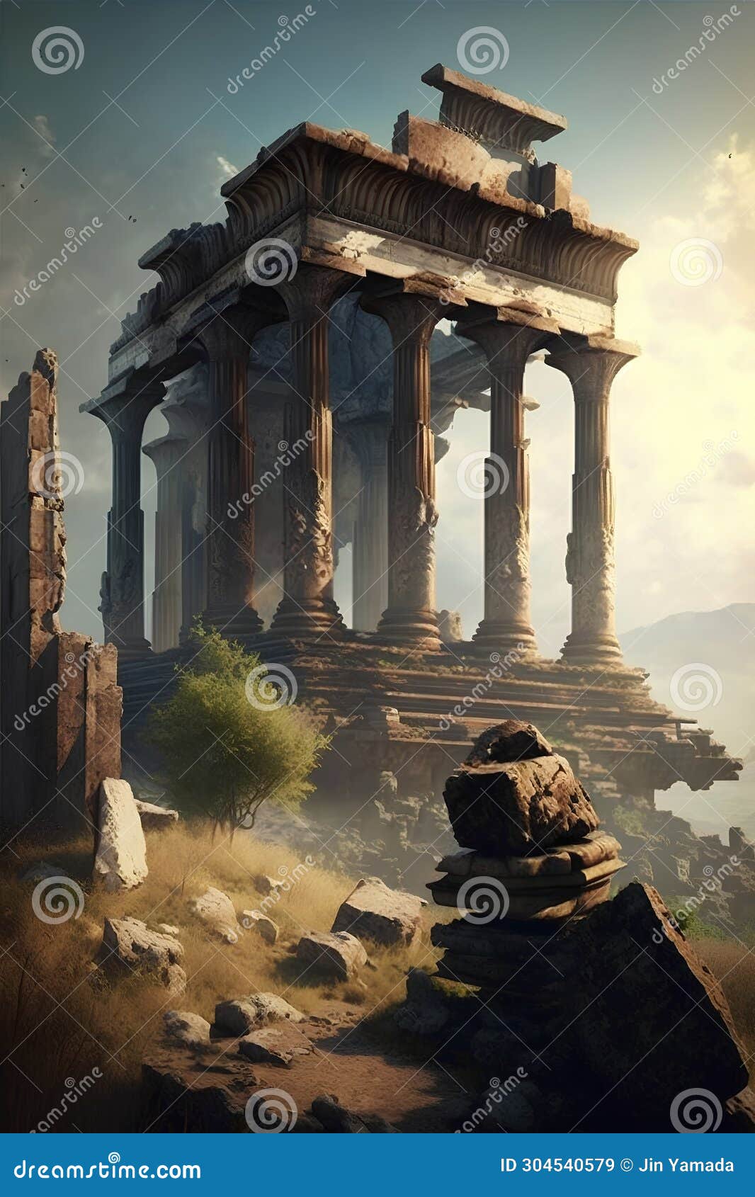 Ancient Temple of Apollo in the Valley of the Temples, Greece Stock ...