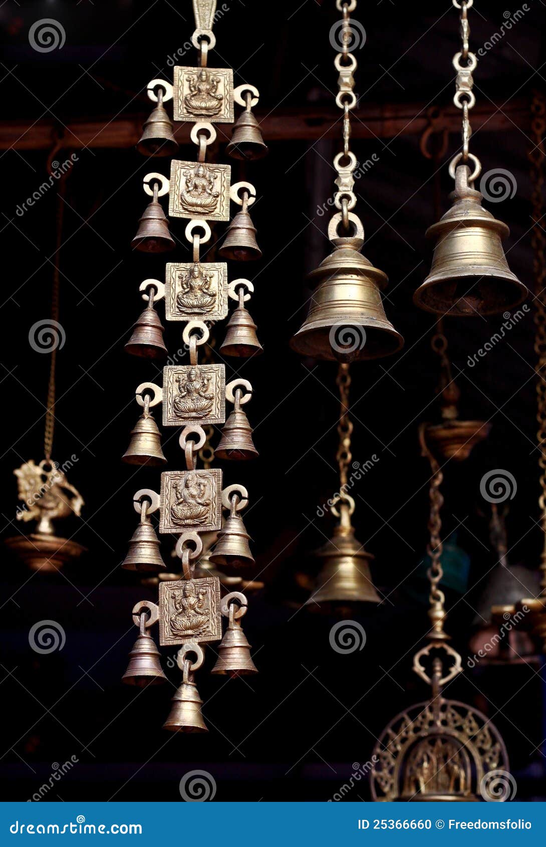 Ancient temple bells stock photo. Image of metal, faith - 25366660