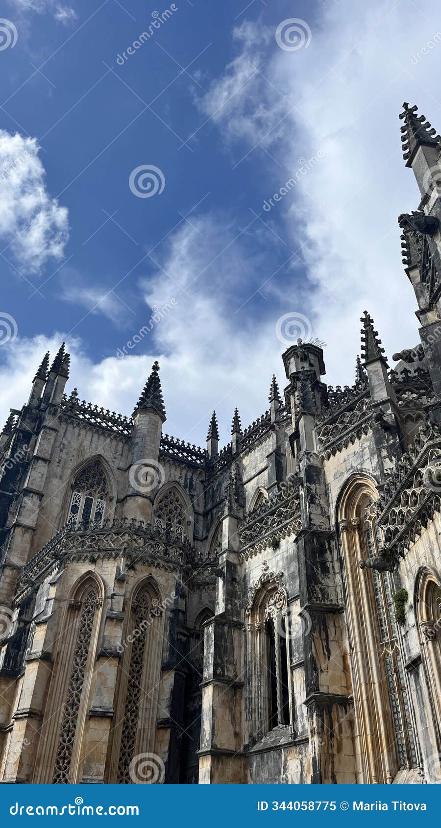 Ancient Temple in the City of Batalha Stock Image - Image of style ...