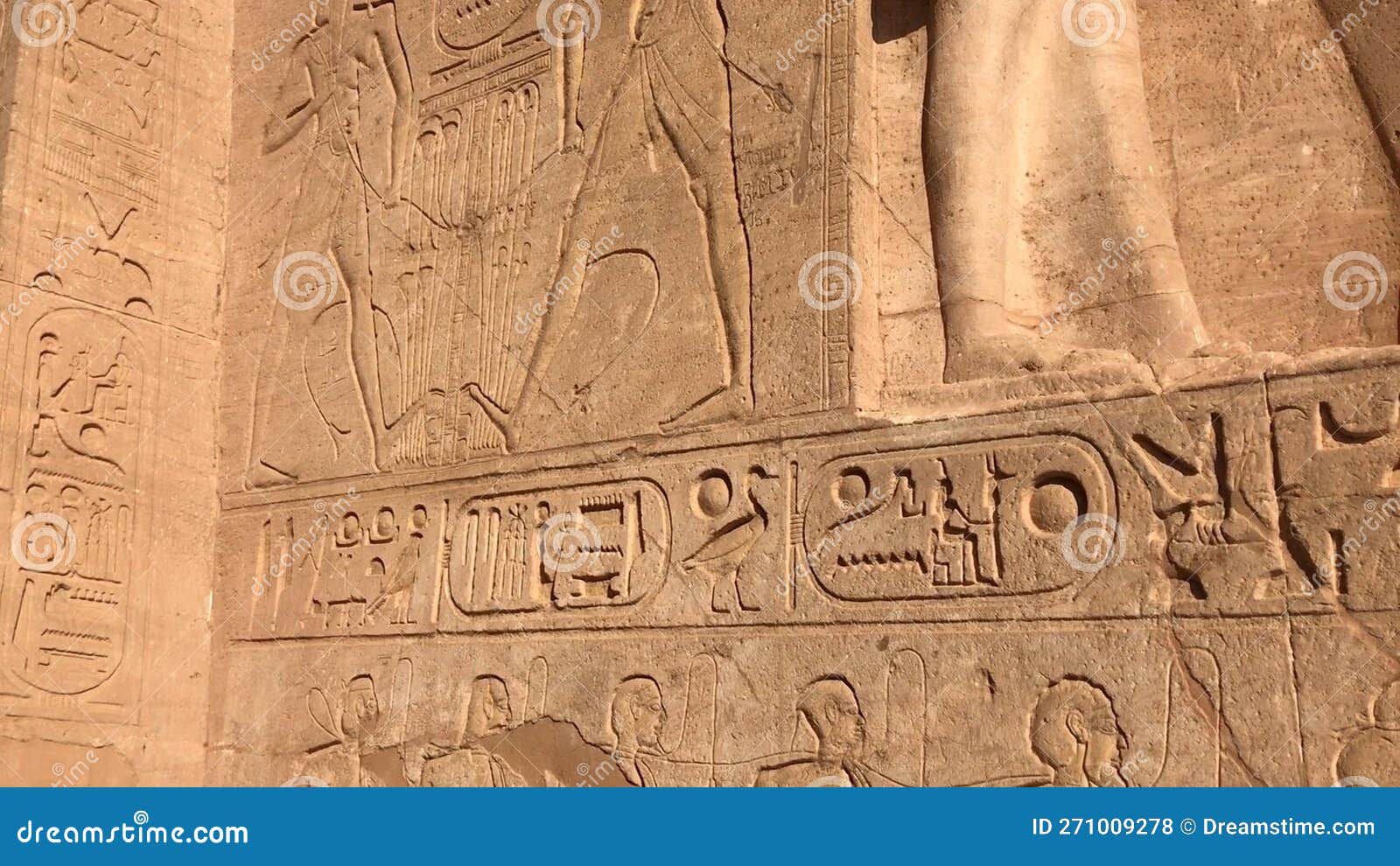 An Ancient Temple Complex, Cut into a Solid Rock Cliff, Abu Simbel ...
