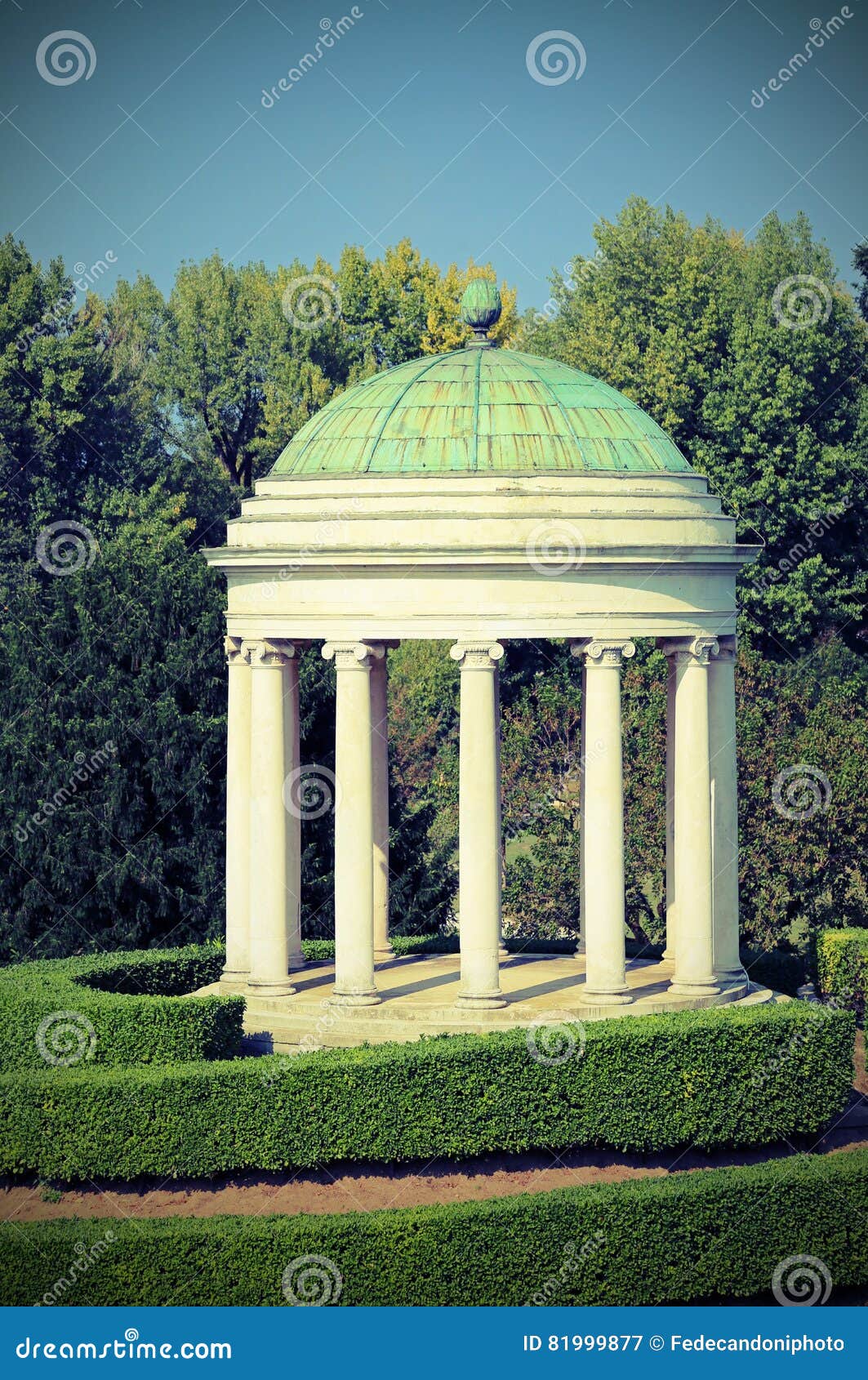 Ancient Temple With The Dome In Classic Style Stock Image ...
