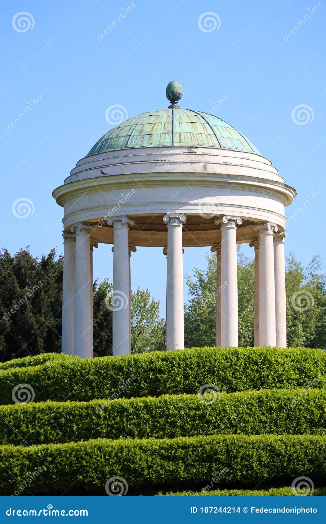 Ancient temple with Dome stock photo. Image of greece - 107244214