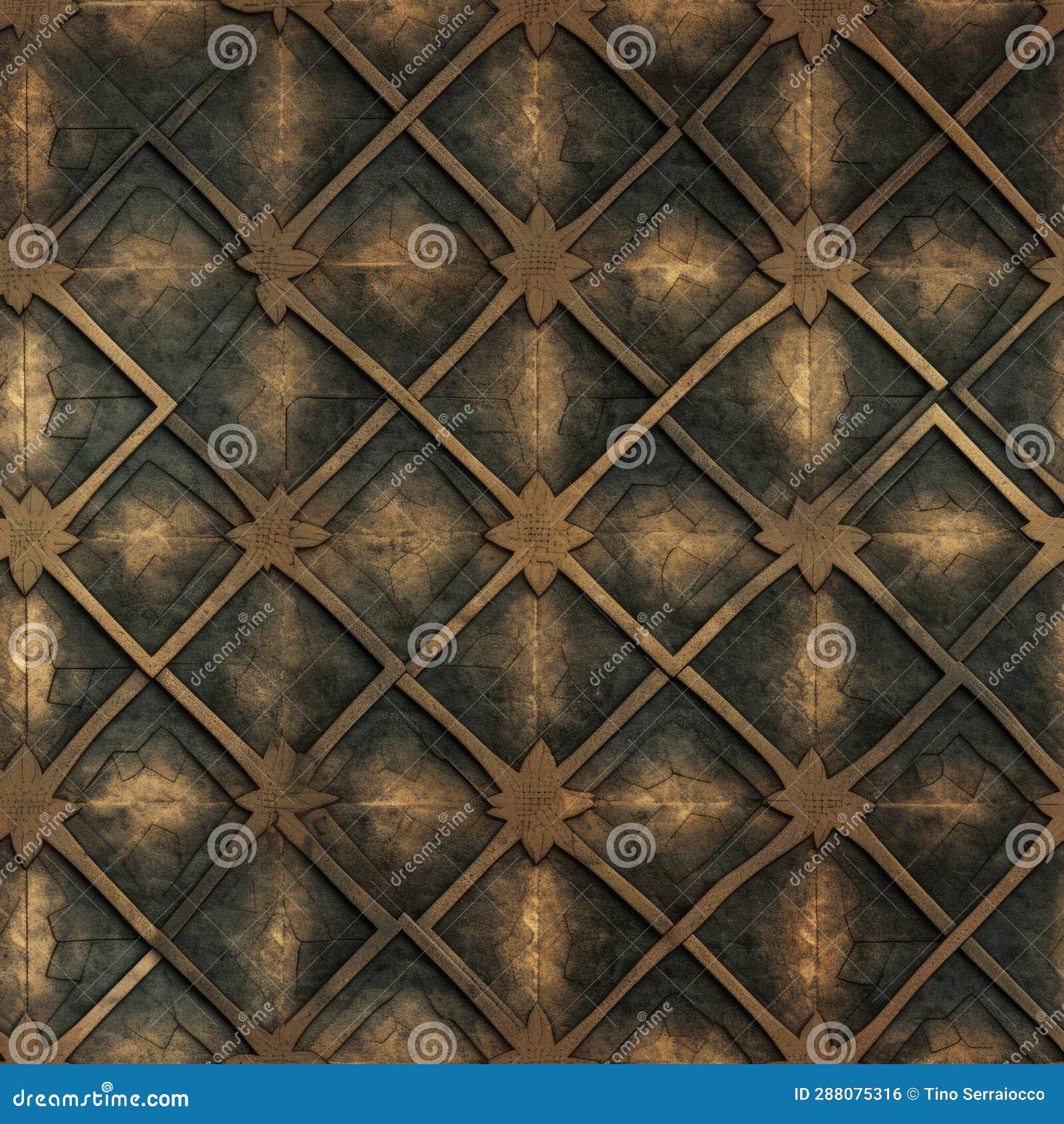 Ancient Temple Floor Tile Pattern Dark Tone Texture , Generated by AI ...