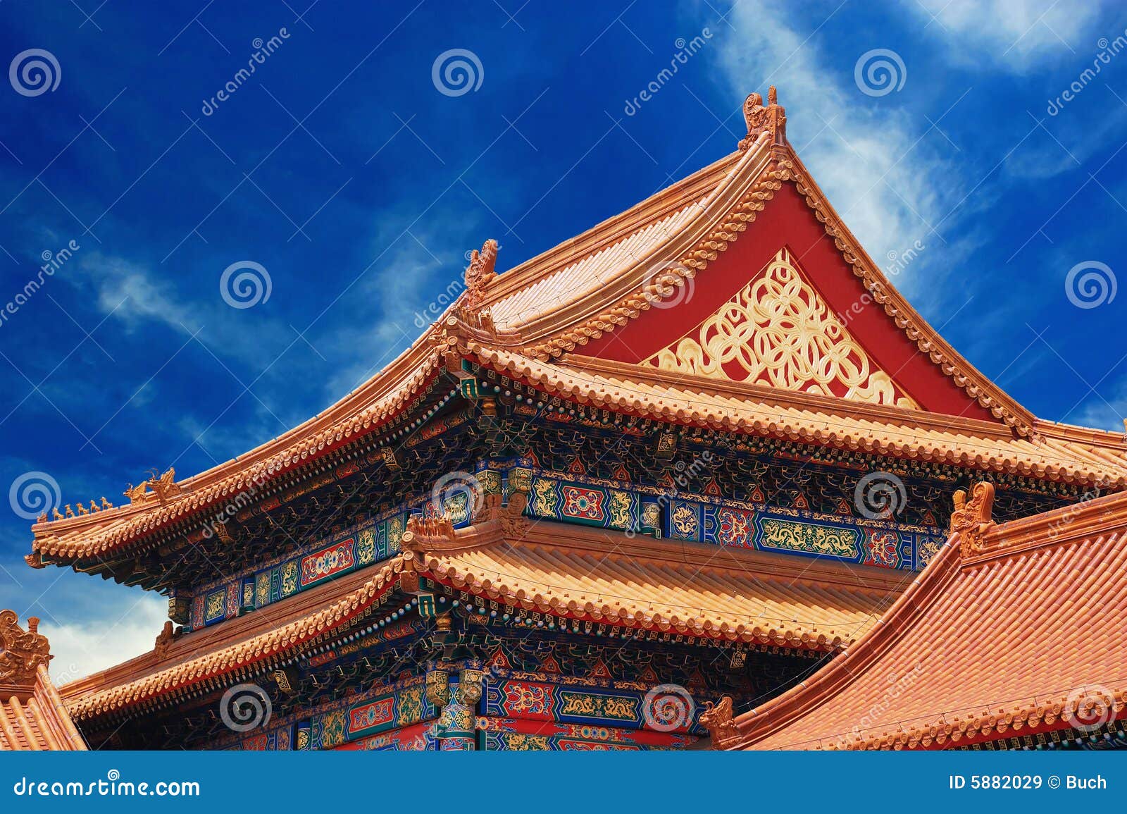 Ancient Temple in Forbidden City Stock Image - Image of pagoda, temple ...