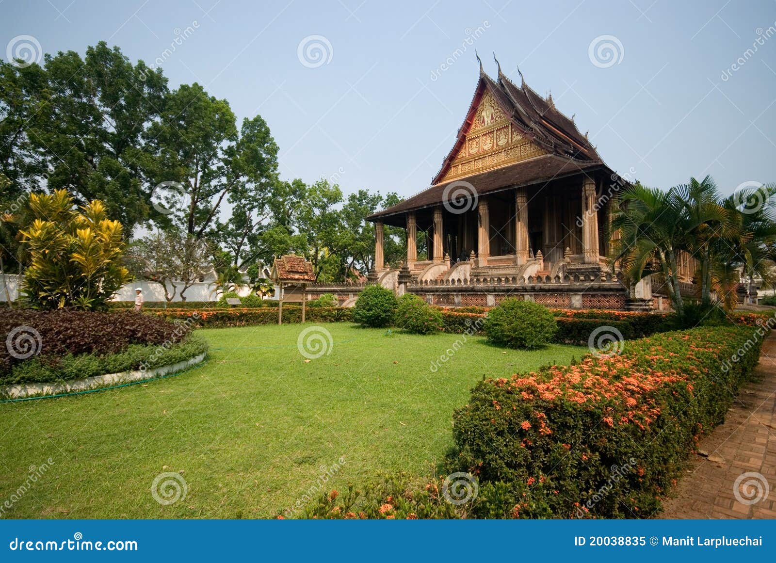 Ancient temple in Laos 1. stock image. Image of buddhism - 20038835