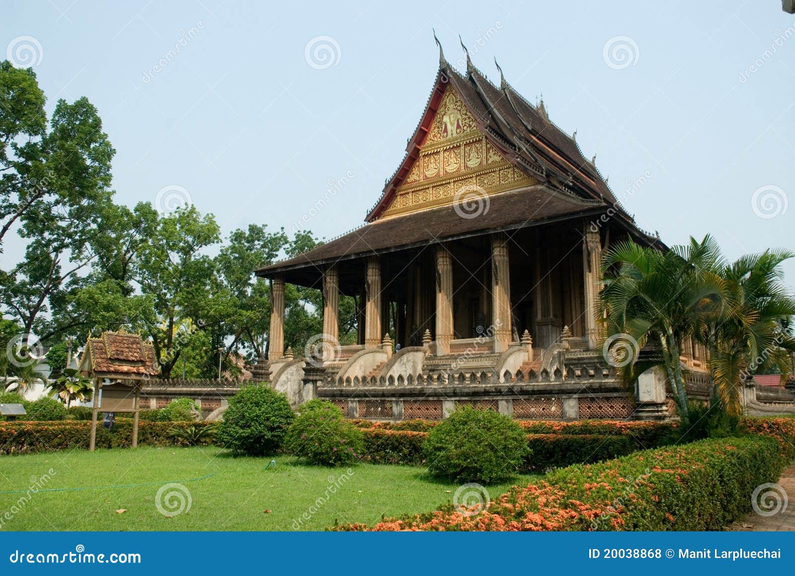 Ancient temple in Laos 2. stock photo. Image of misterious - 20038868