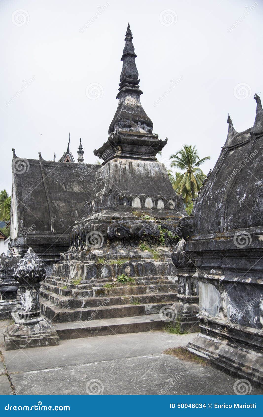 Ancient temple in Laos stock photo. Image of exterior - 50948034