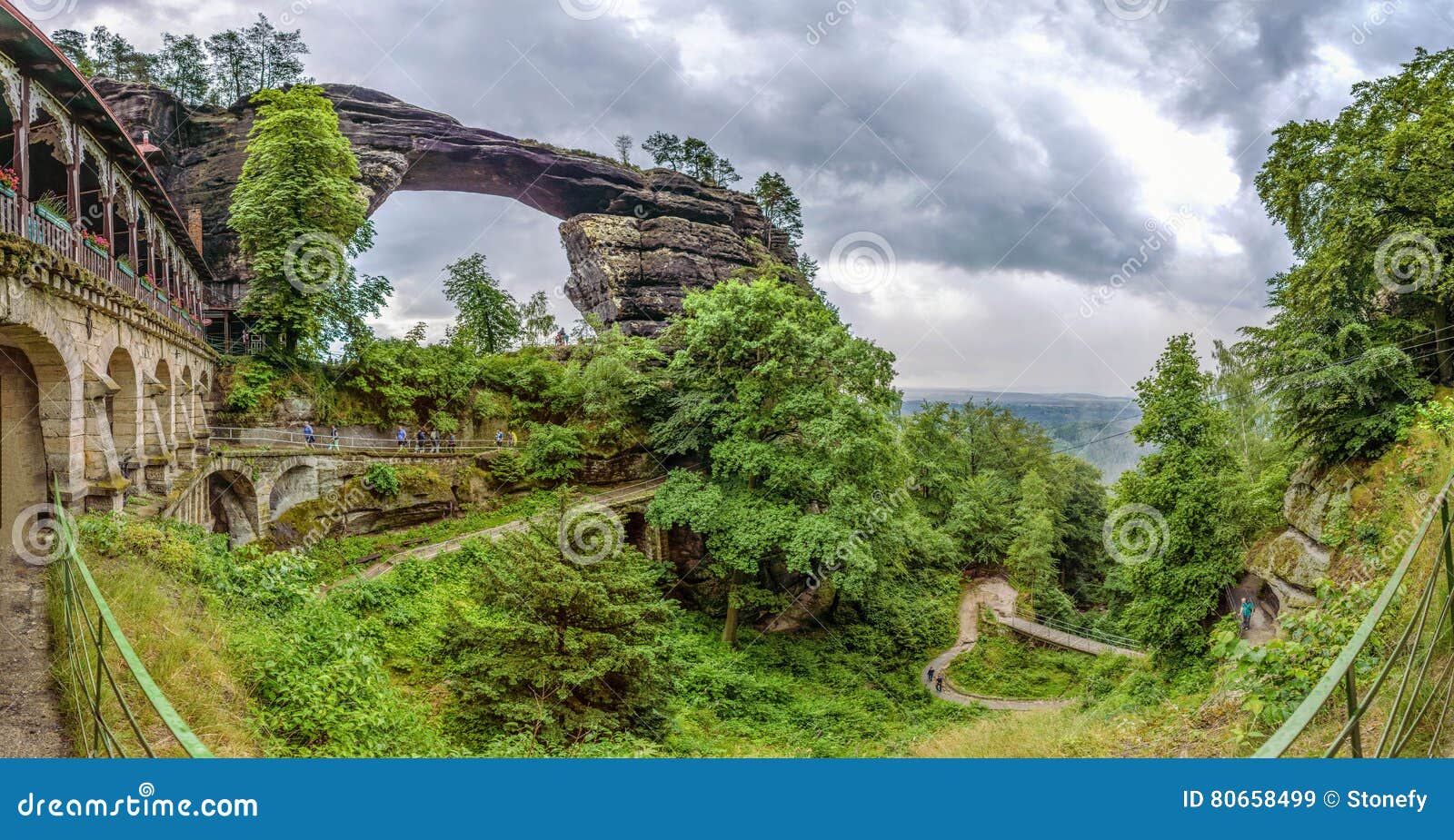 Ancient Temple with Leading Road Stock Image - Image of religion, path ...