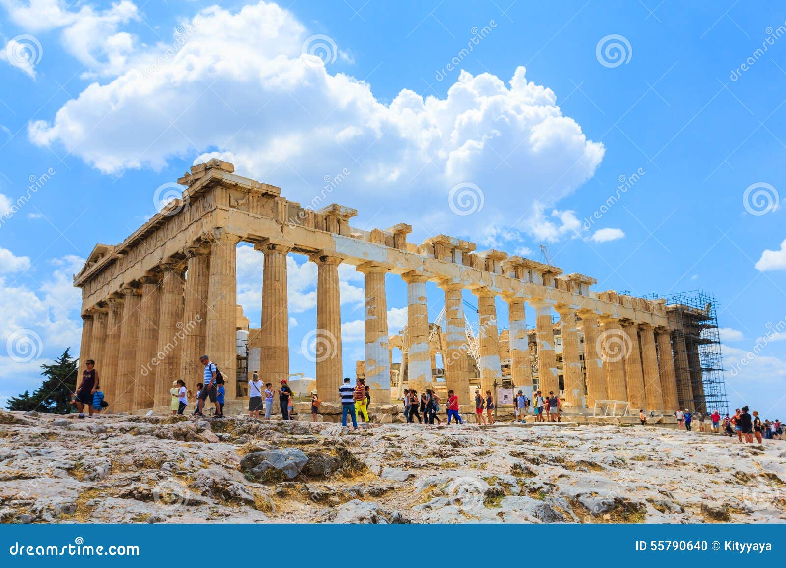 Ancient Temple Parthenon on Acropolis Editorial Image - Image of ...