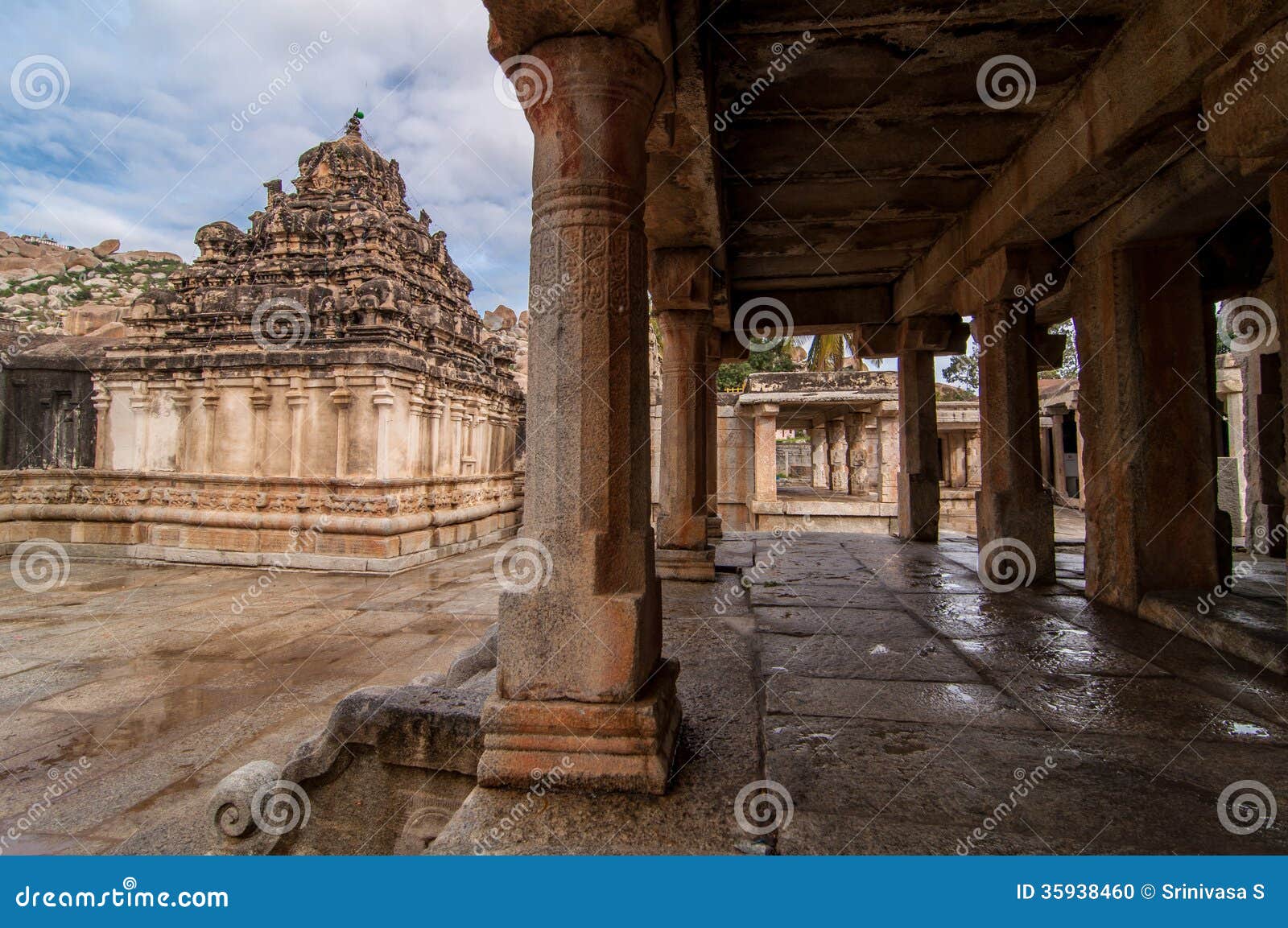 Ancient Temple premises stock photo. Image of india, avani - 35938460