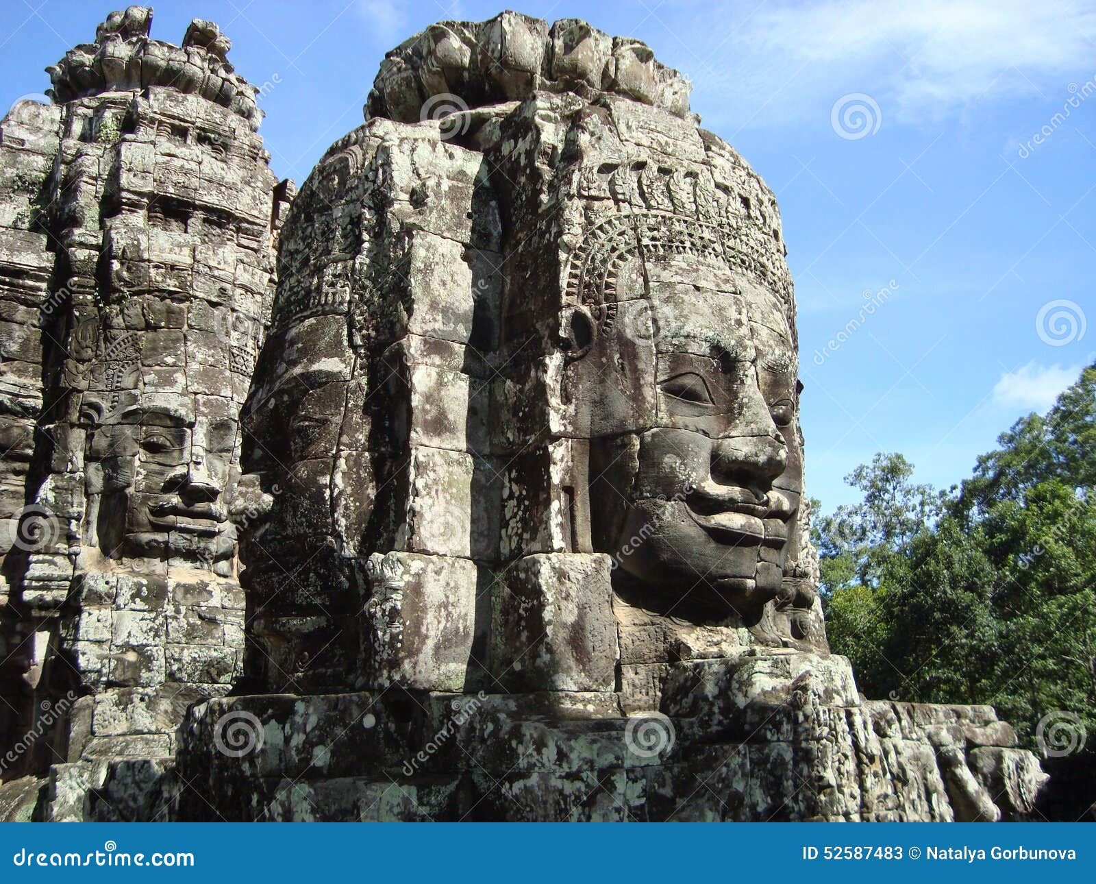 Ancient temple stock image. Image of smiling, faces, ancient - 52587483