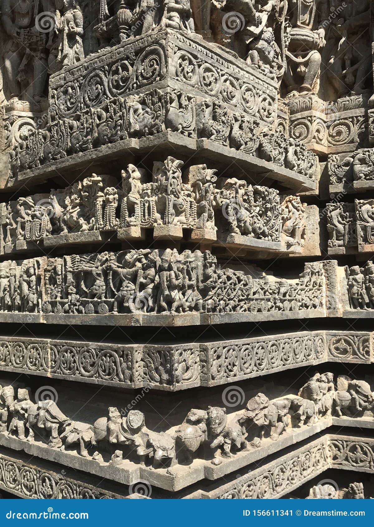 Ancient Temple Structures Sculpture and Architecture Stock Image ...