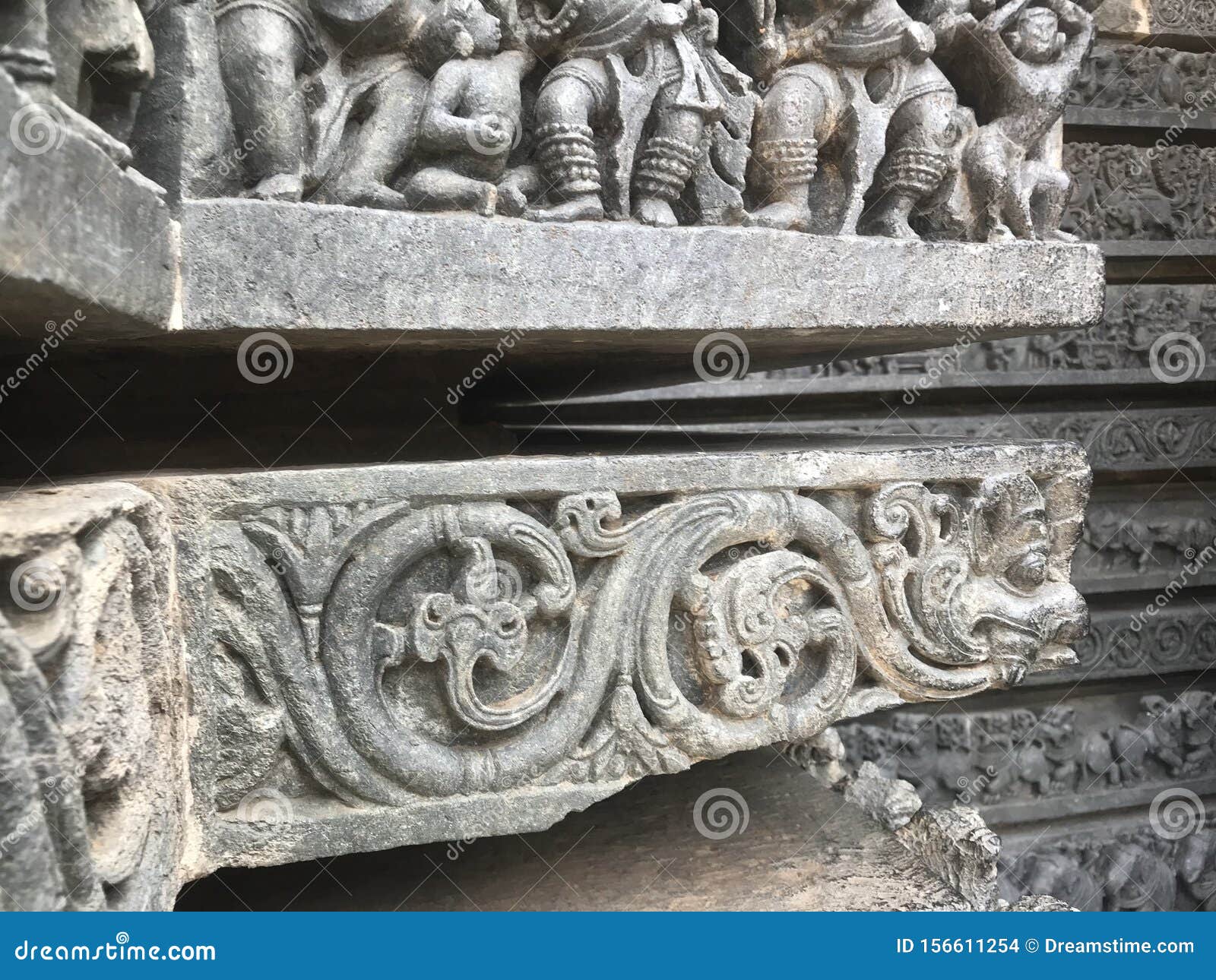 Ancient Temple Structures Sculpture and Architecture Stock Photo ...