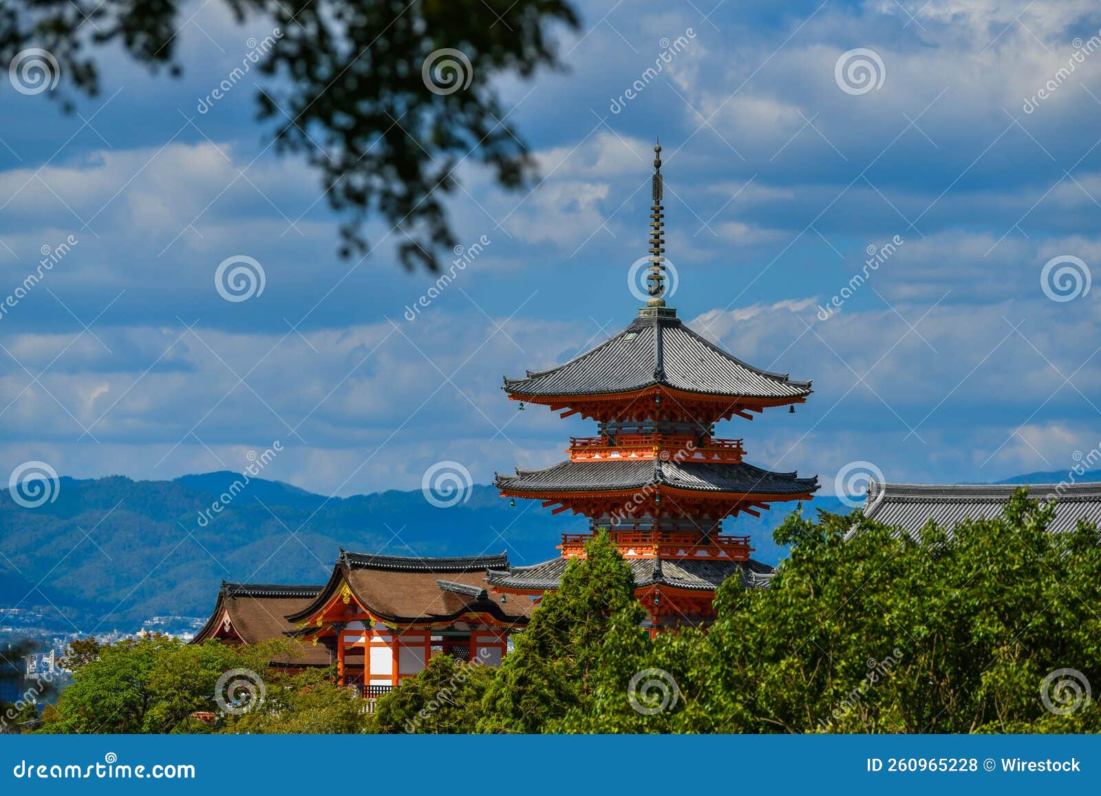 Ancient Temple with Trees in the Foreground Stock Photo - Image of ...