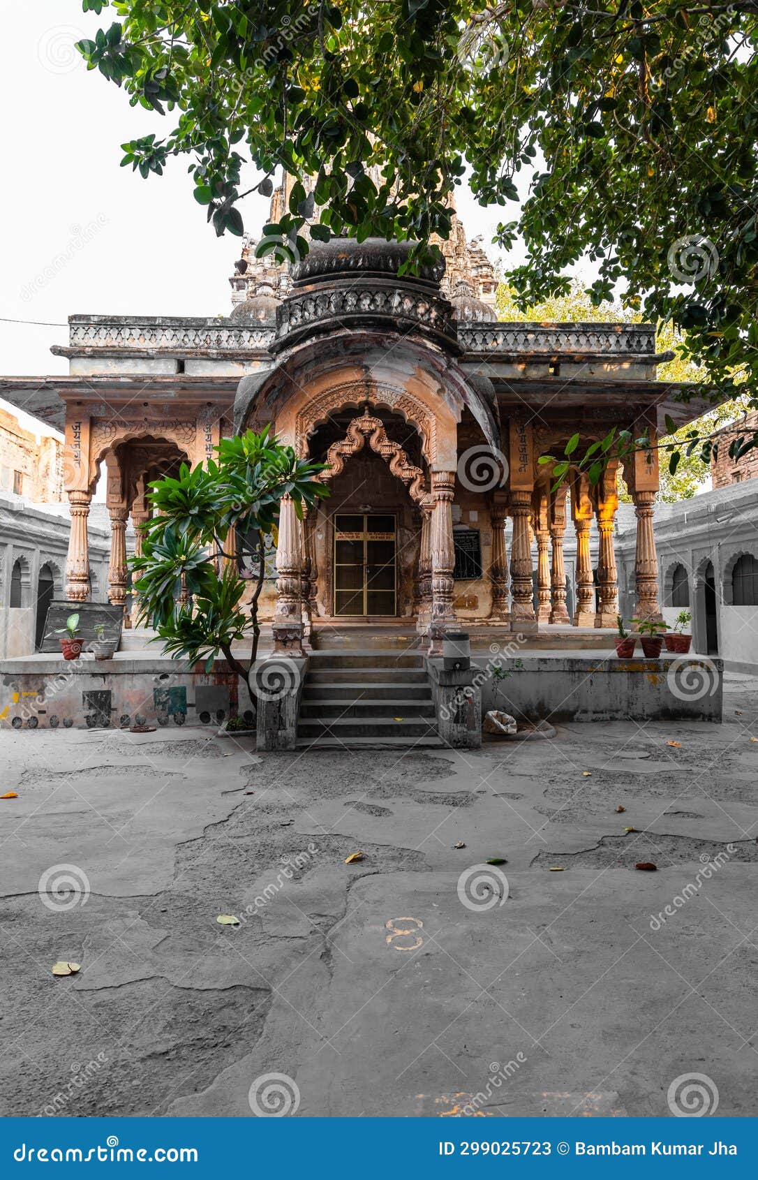 Ancient Temple Unique Architecture at Day from Flat Angle Angle Stock ...